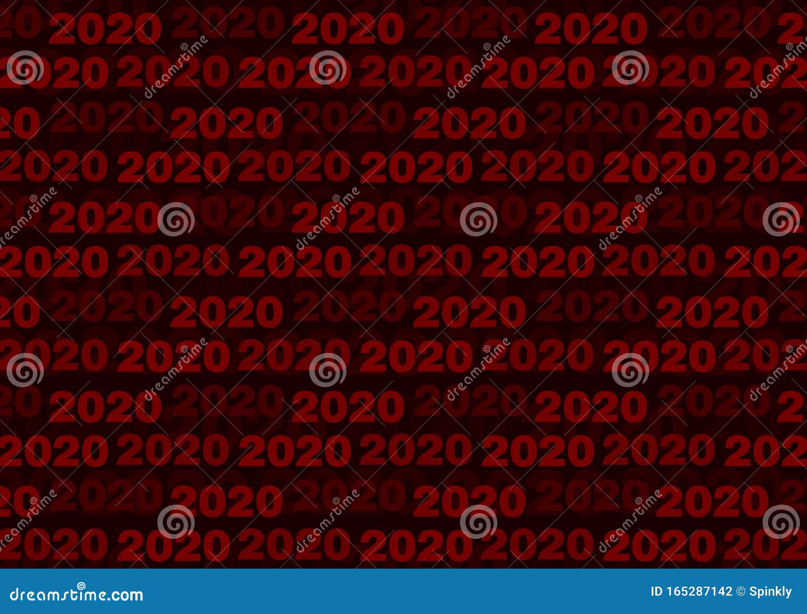 The Year of 2020 Background Wallpaper Stock Illustration - Illustration ...