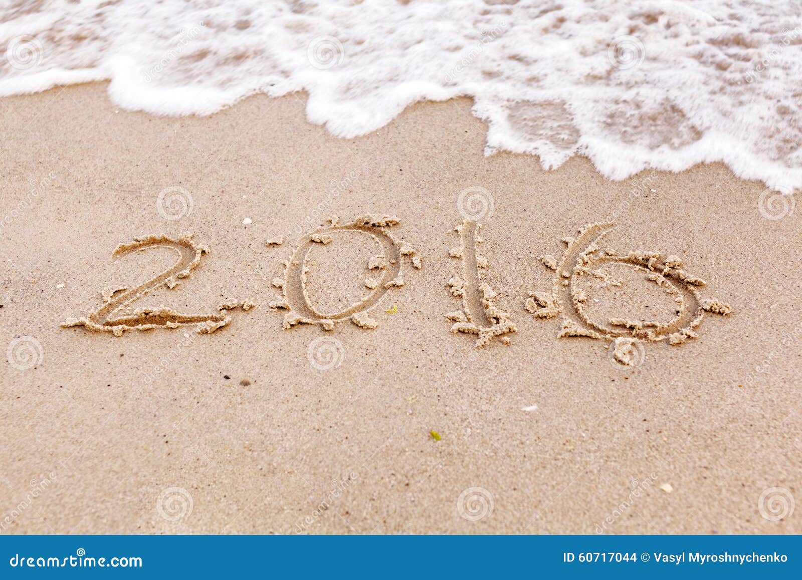 Year 2016 on the Beach for Background Stock Photo - Image of resort ...