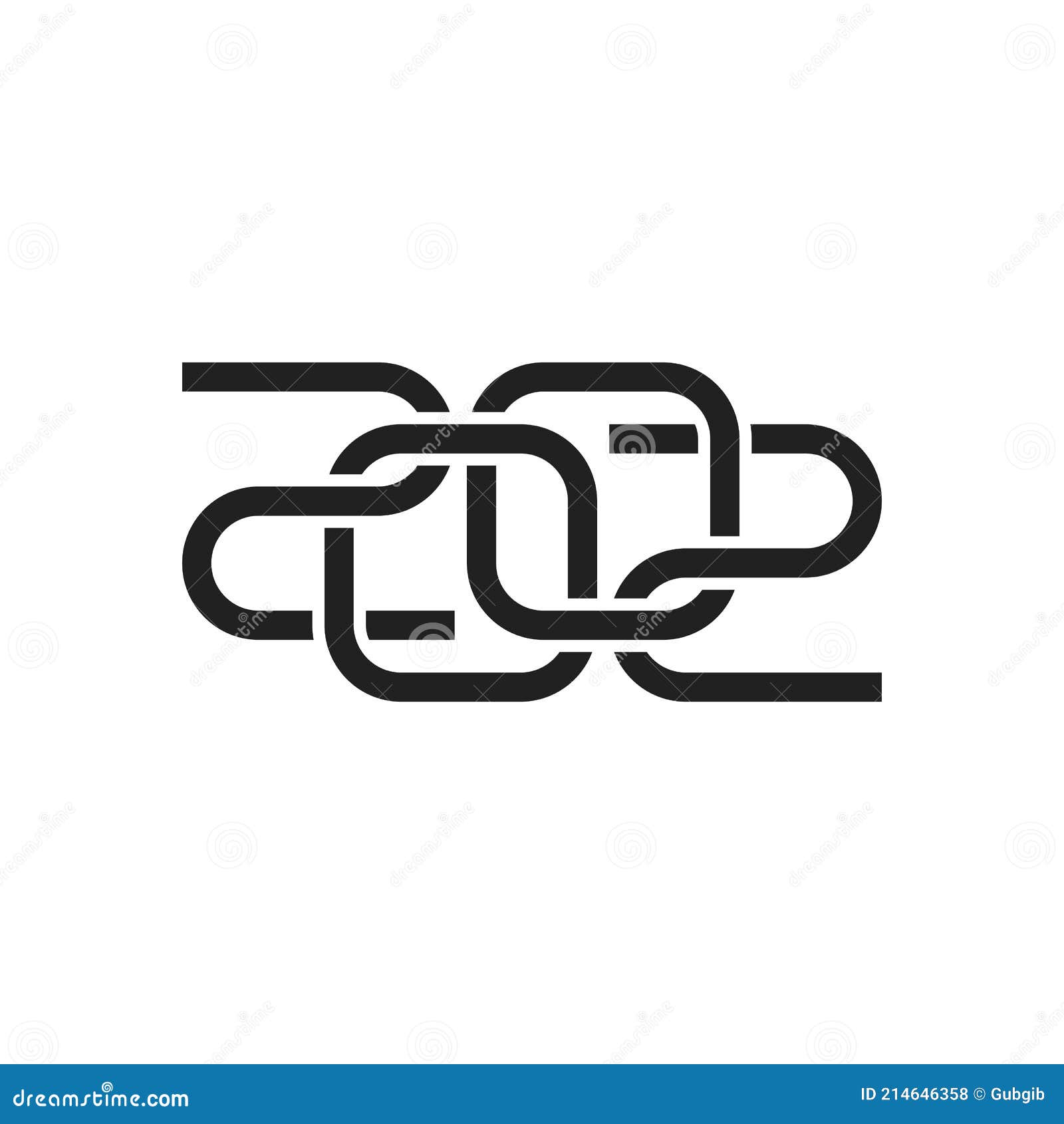 Year 2002 with Black and White Background Stock Vector - Illustration ...