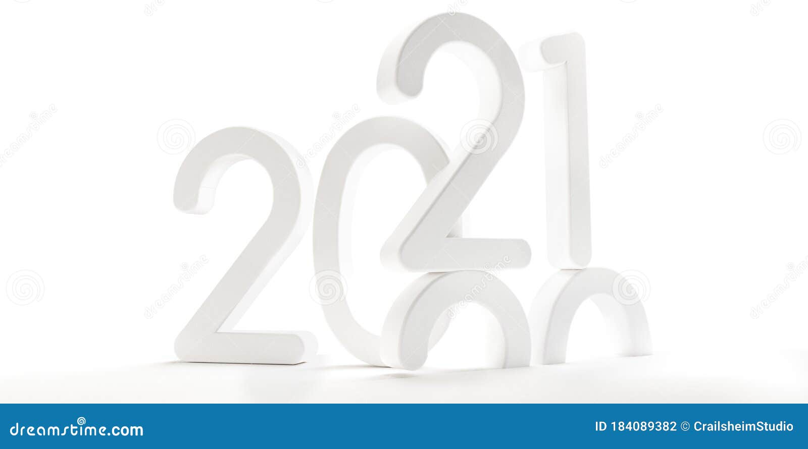 Year 2021 Bold Letters 3d-illustration Stock Photo - Image of letters ...