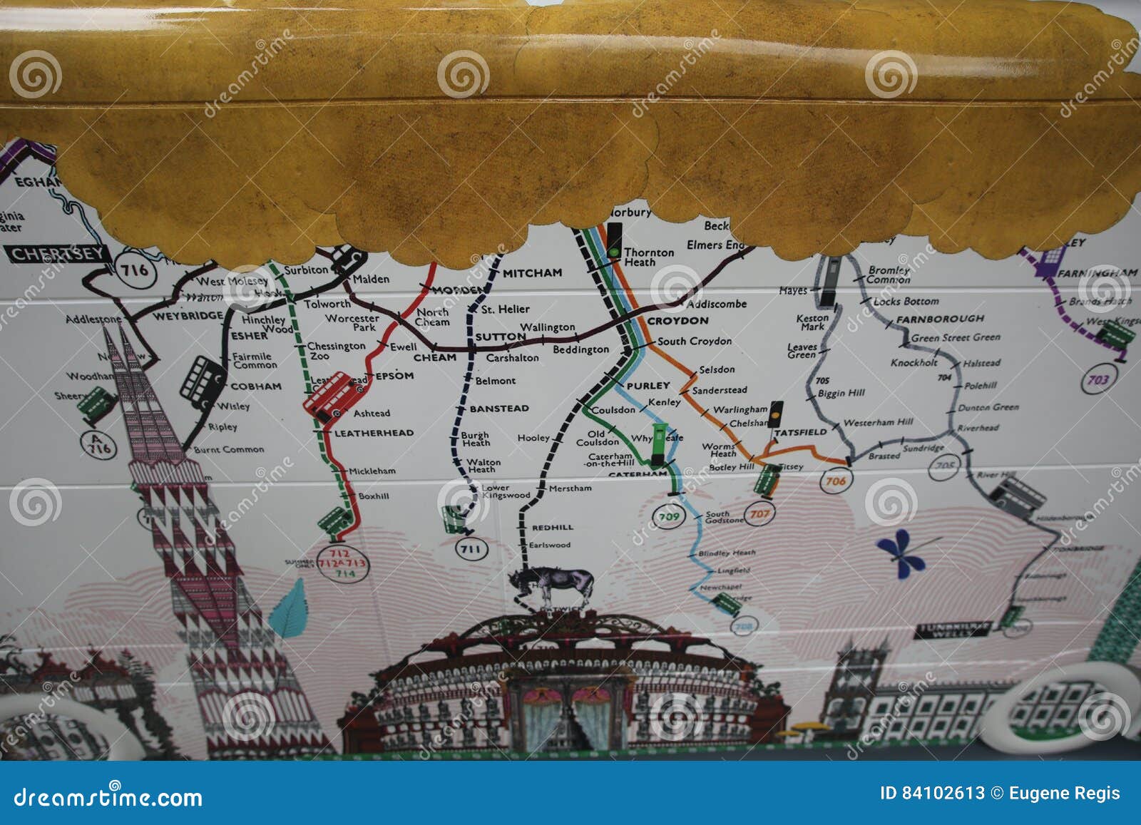 Year of the Bus Statue in London Editorial Stock Photo - Image of ...