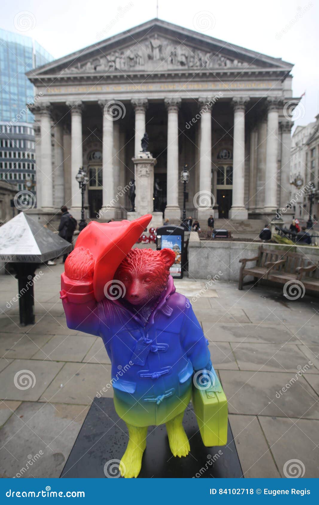 Year of the Bus Statue in London Editorial Stock Photo - Image of color ...