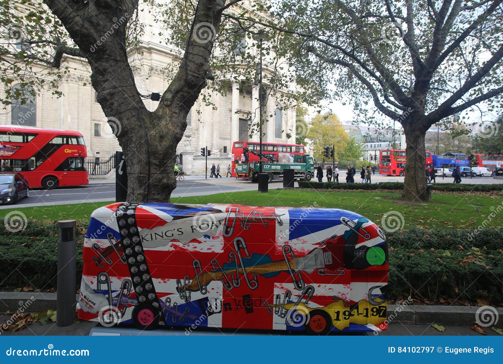 Year of the Bus Statue in London Editorial Photography - Image of ...