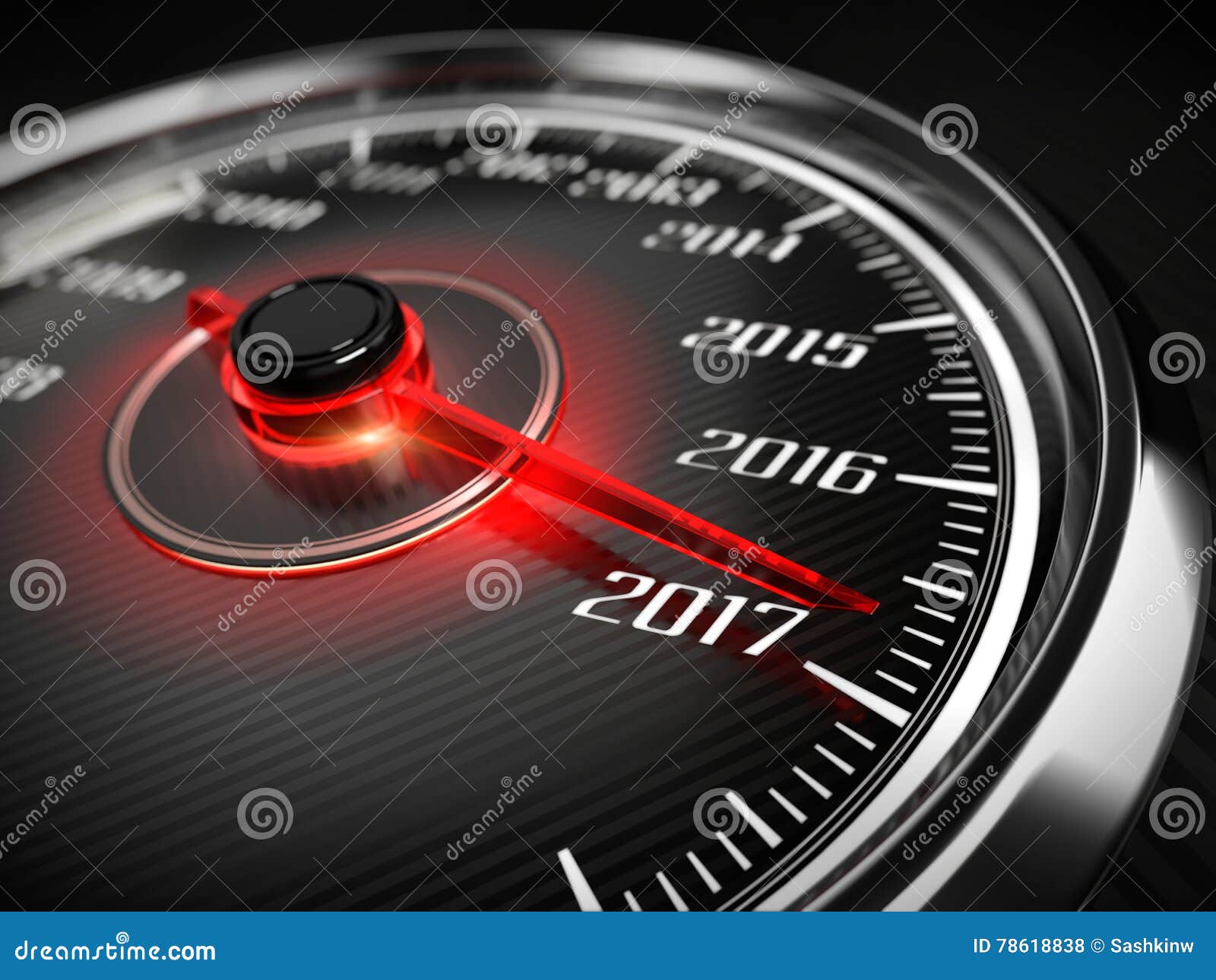 2017 Year Car Speedometer Concept Stock Illustration - Illustration of ...