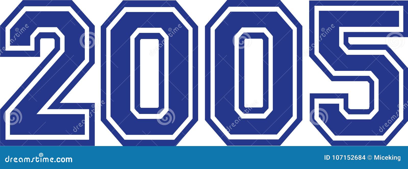 2005 Year college font stock illustration. Illustration of character ...