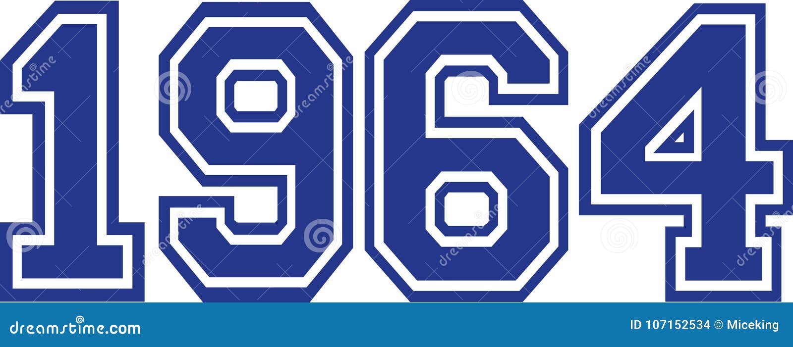 1964 Year College Font Royalty-Free Stock Image | CartoonDealer.com ...