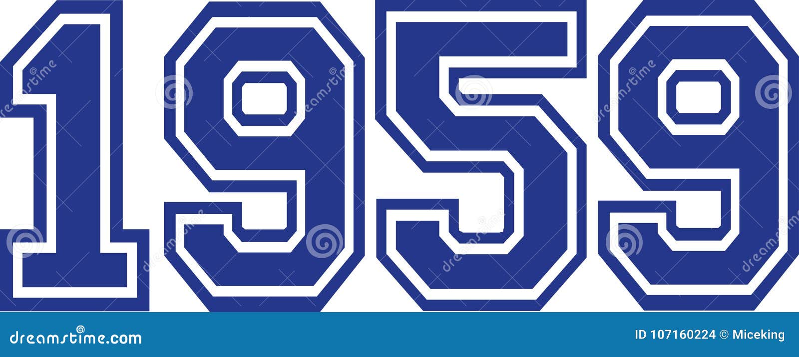 1959 Year College Font Stock Image | CartoonDealer.com #107152495