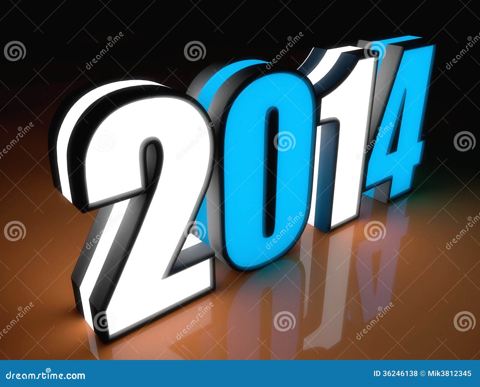 2014 year stock illustration. Illustration of holiday - 36246138