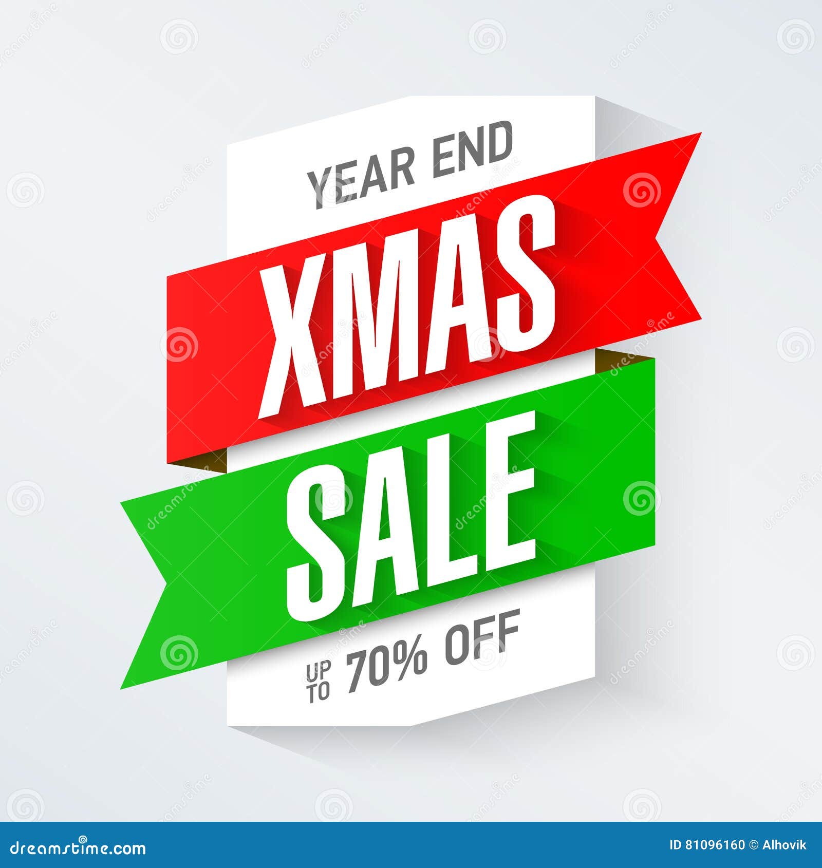 Year end Christmas sale stock vector. Illustration of special - 81096160