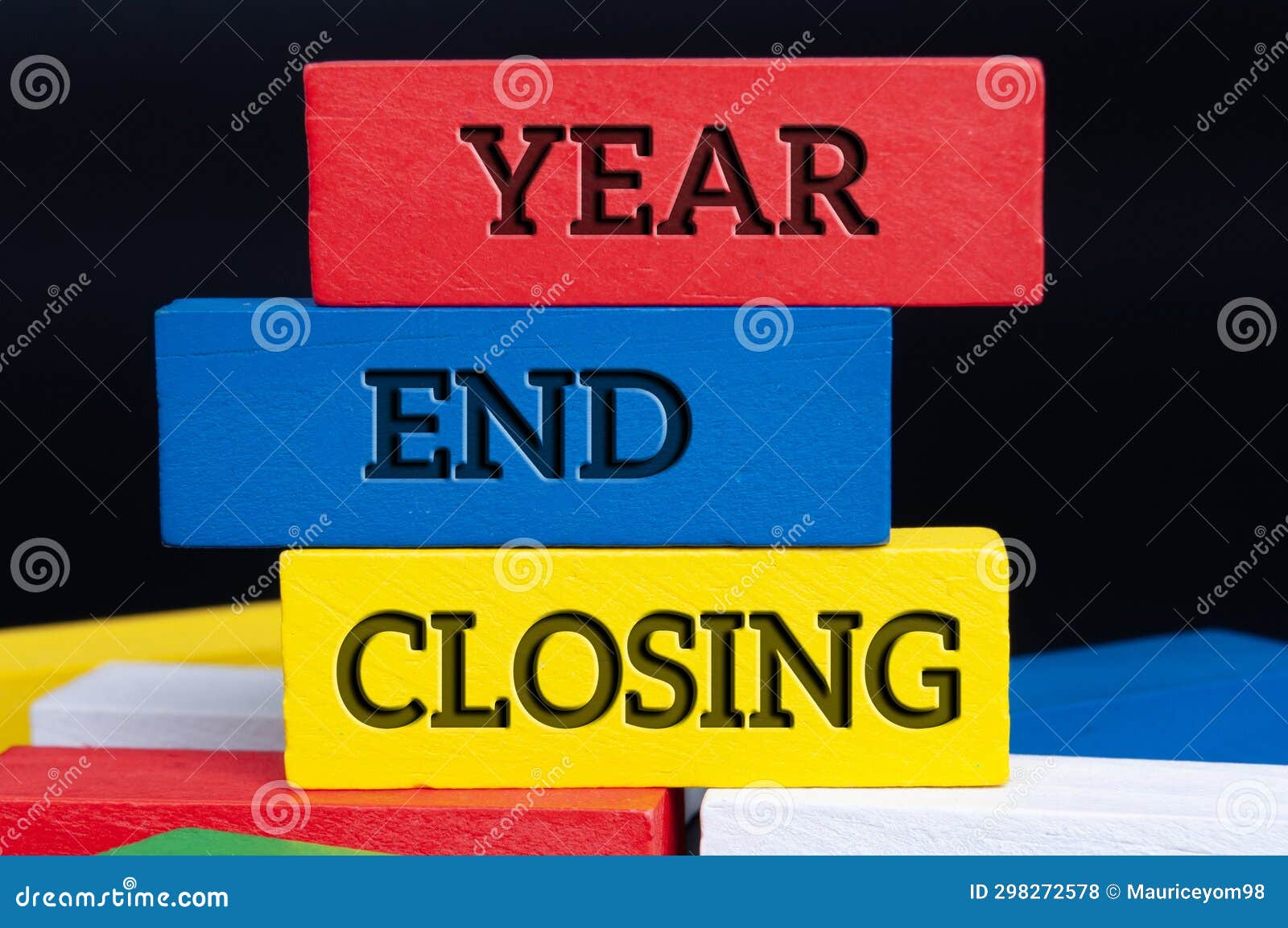Year End Closing Text on White Notepad. Year End Closing Concept ...