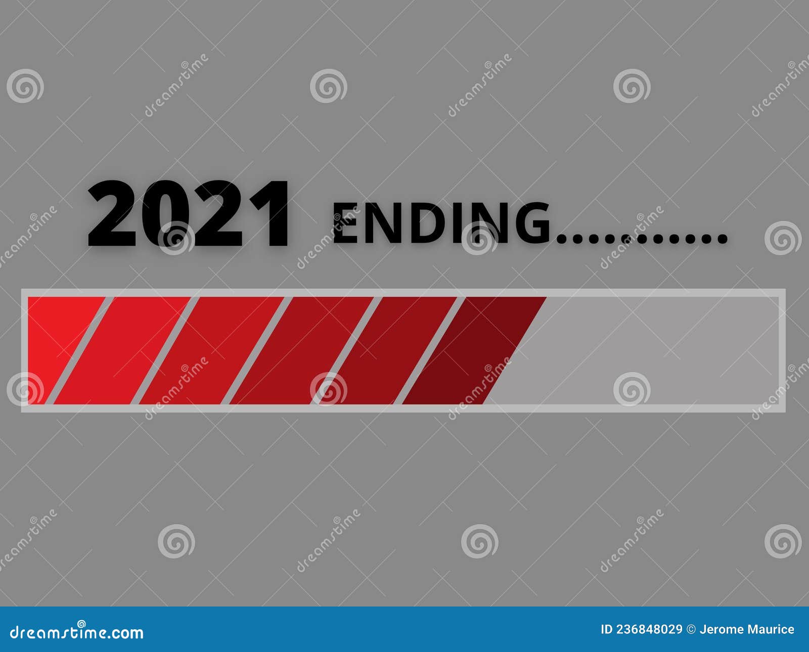 The Year 2021 is Entering the Year End. Image Illustrating the End of ...