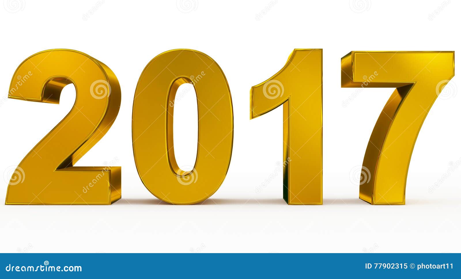 Year 2017 stock illustration. Illustration of golden - 77902315