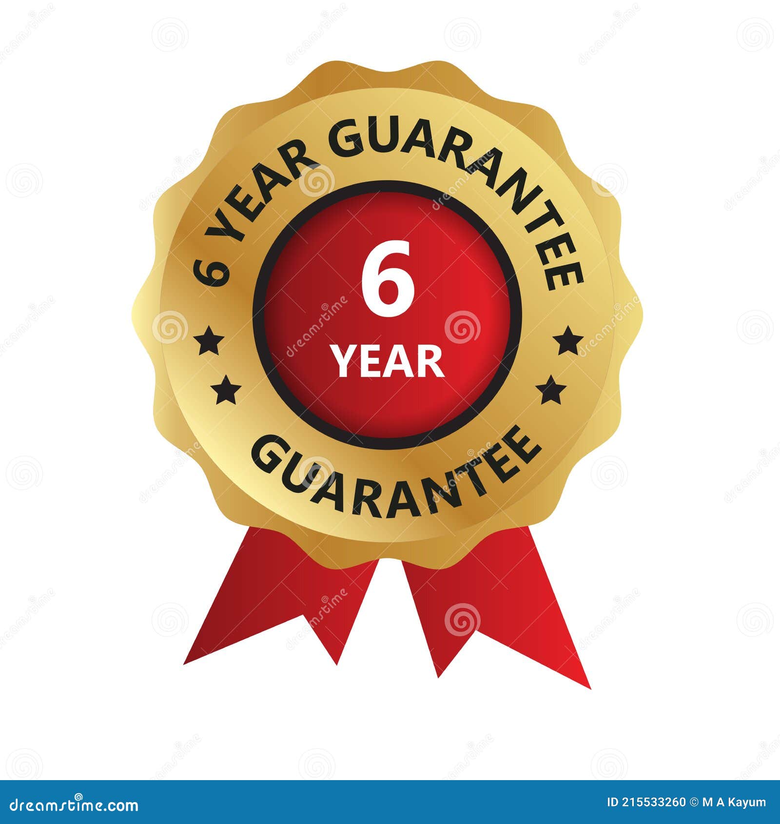 6 Year Guarantee Badge, 6 Year Guarantee Logo, Year Guarantee Logo ...