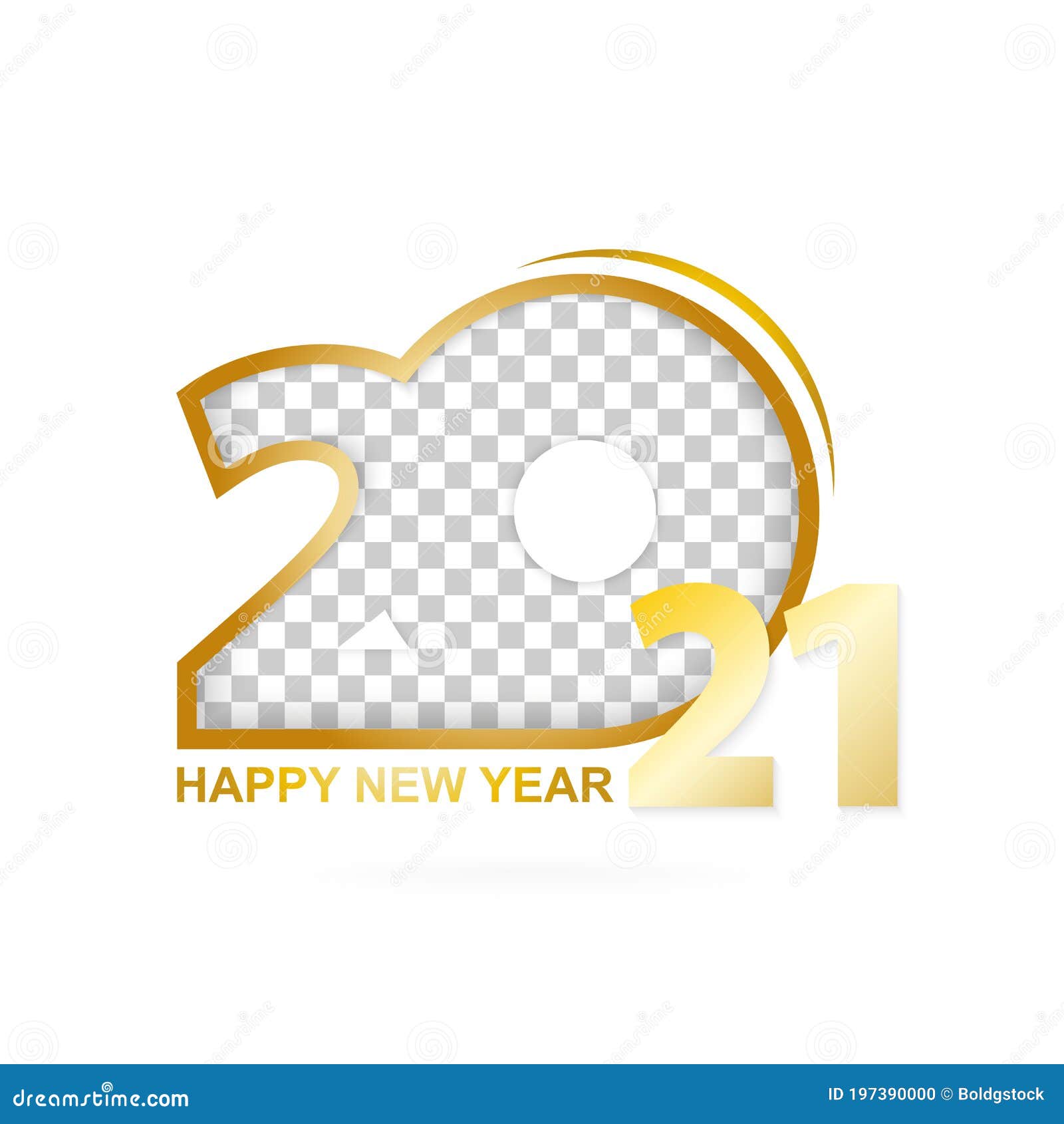 Year 2021 Icon with Place for Your Image Stock Vector - Illustration of ...