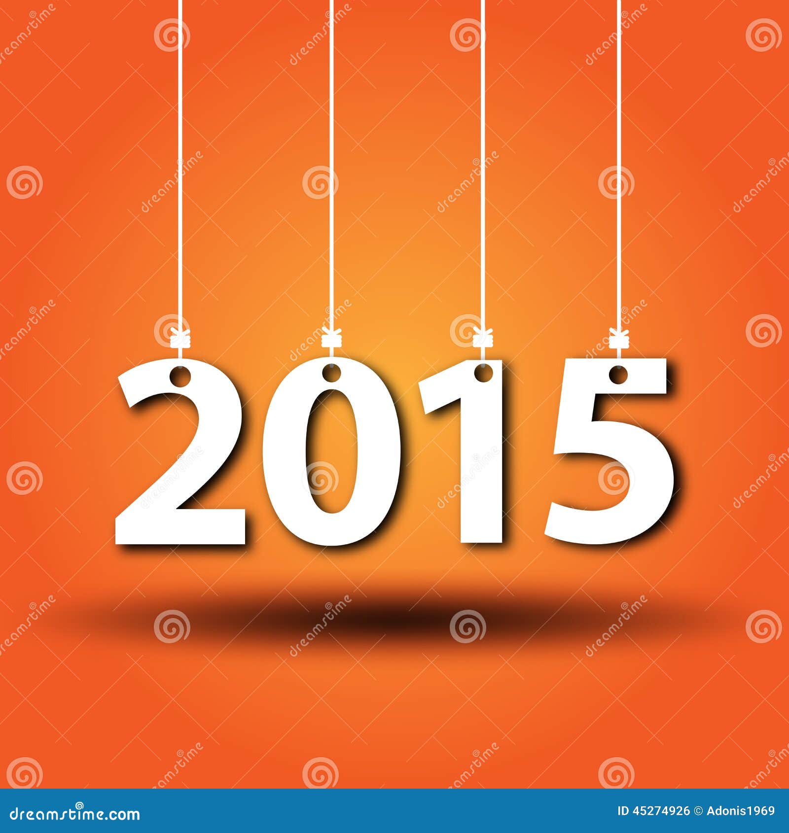 Year 2015 stock illustration. Illustration of seasonal - 45274926