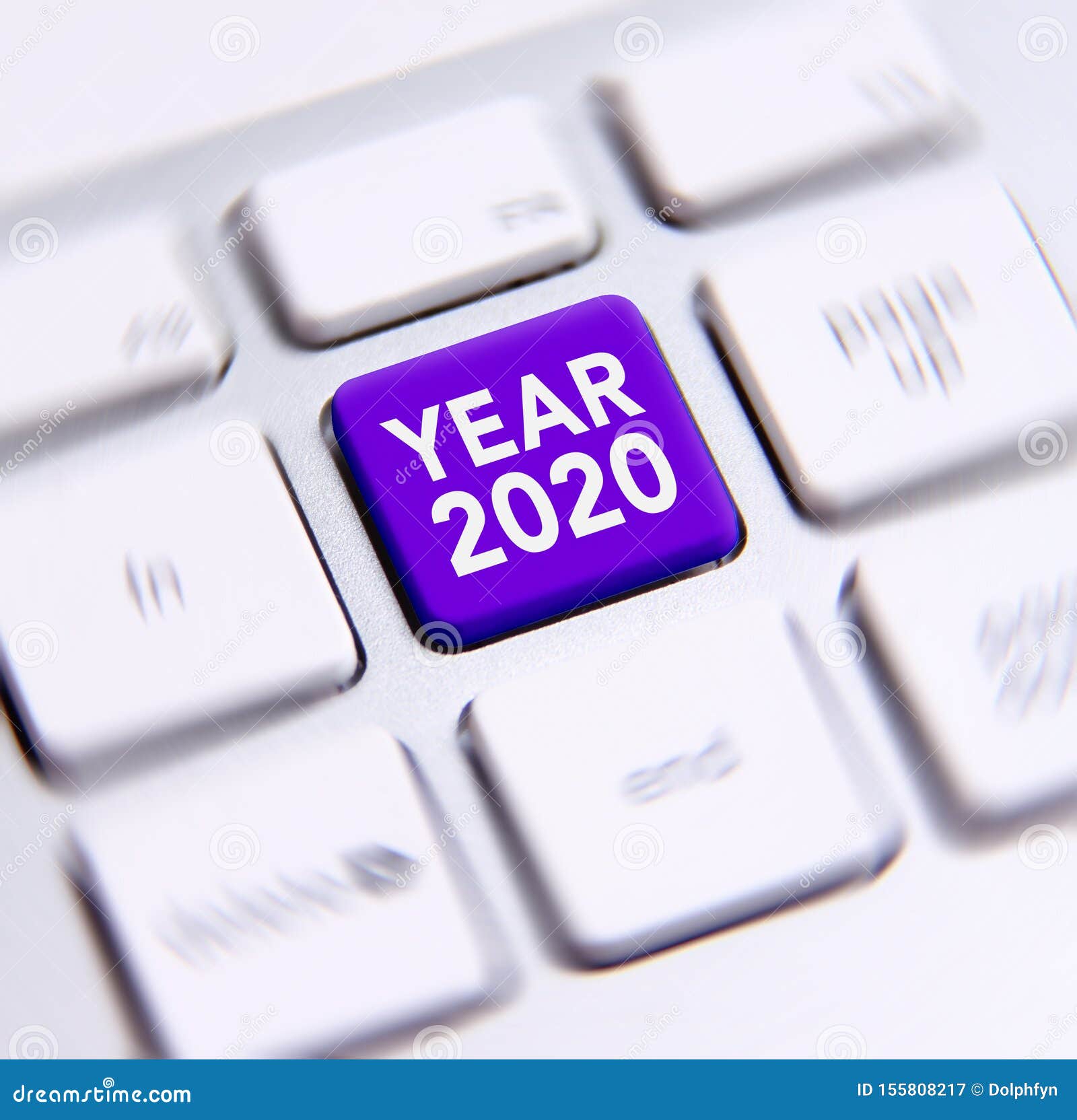 Year 2020 on the keyboard stock image. Image of text - 155808217