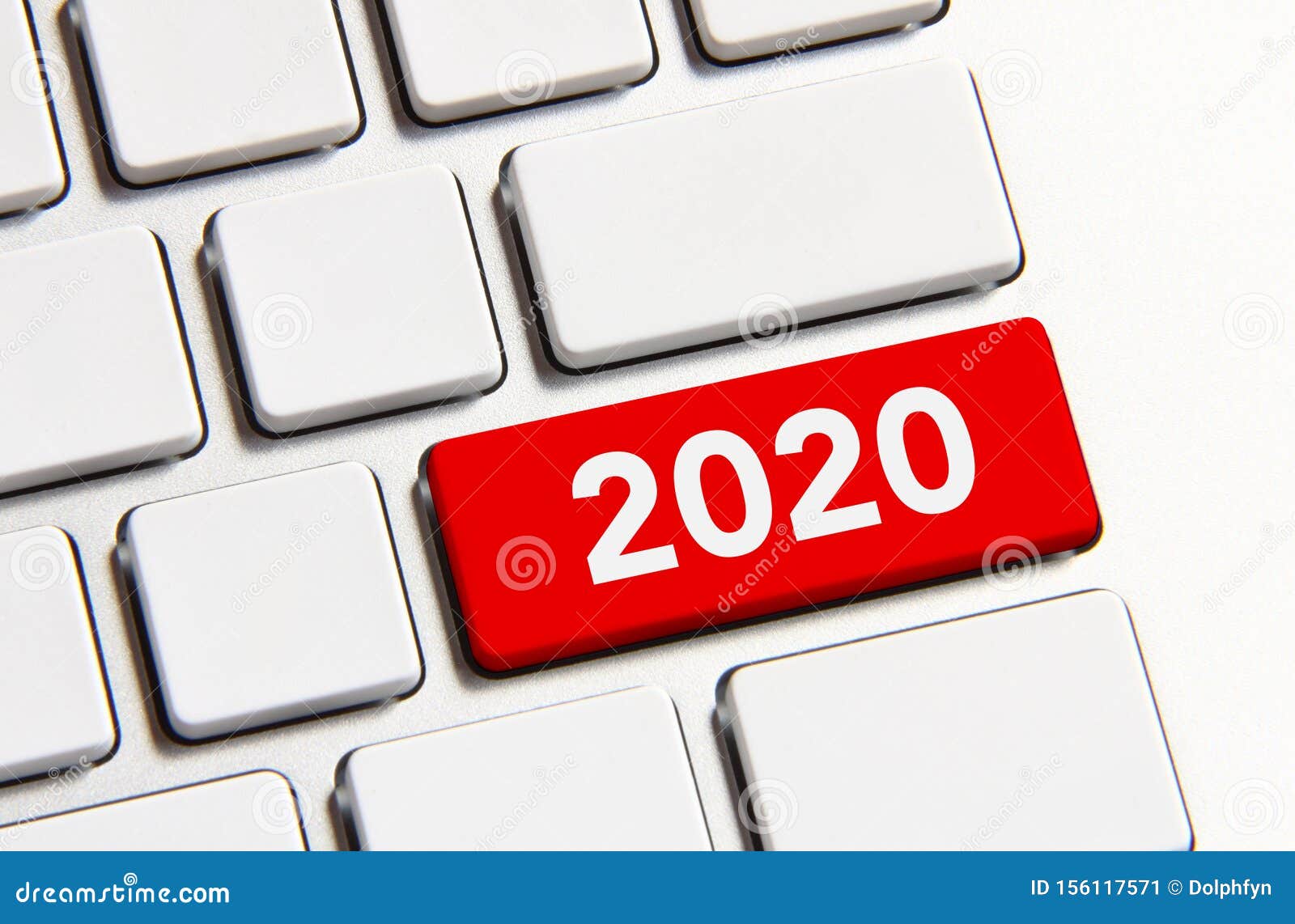 Year 2020 on the keyboard stock image. Image of text - 156117571