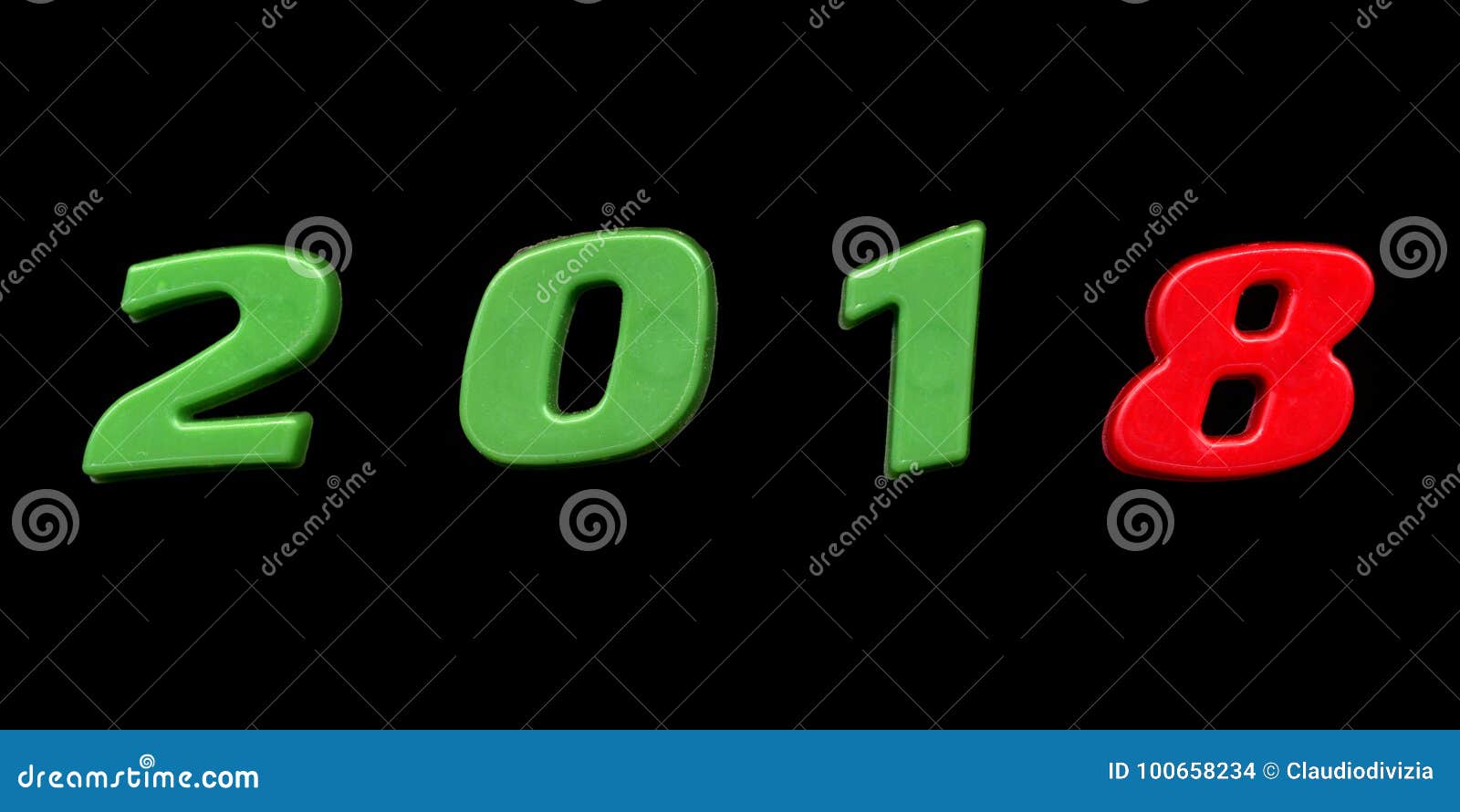 Year 2018 label stock photo. Image of background, holidays - 100658234
