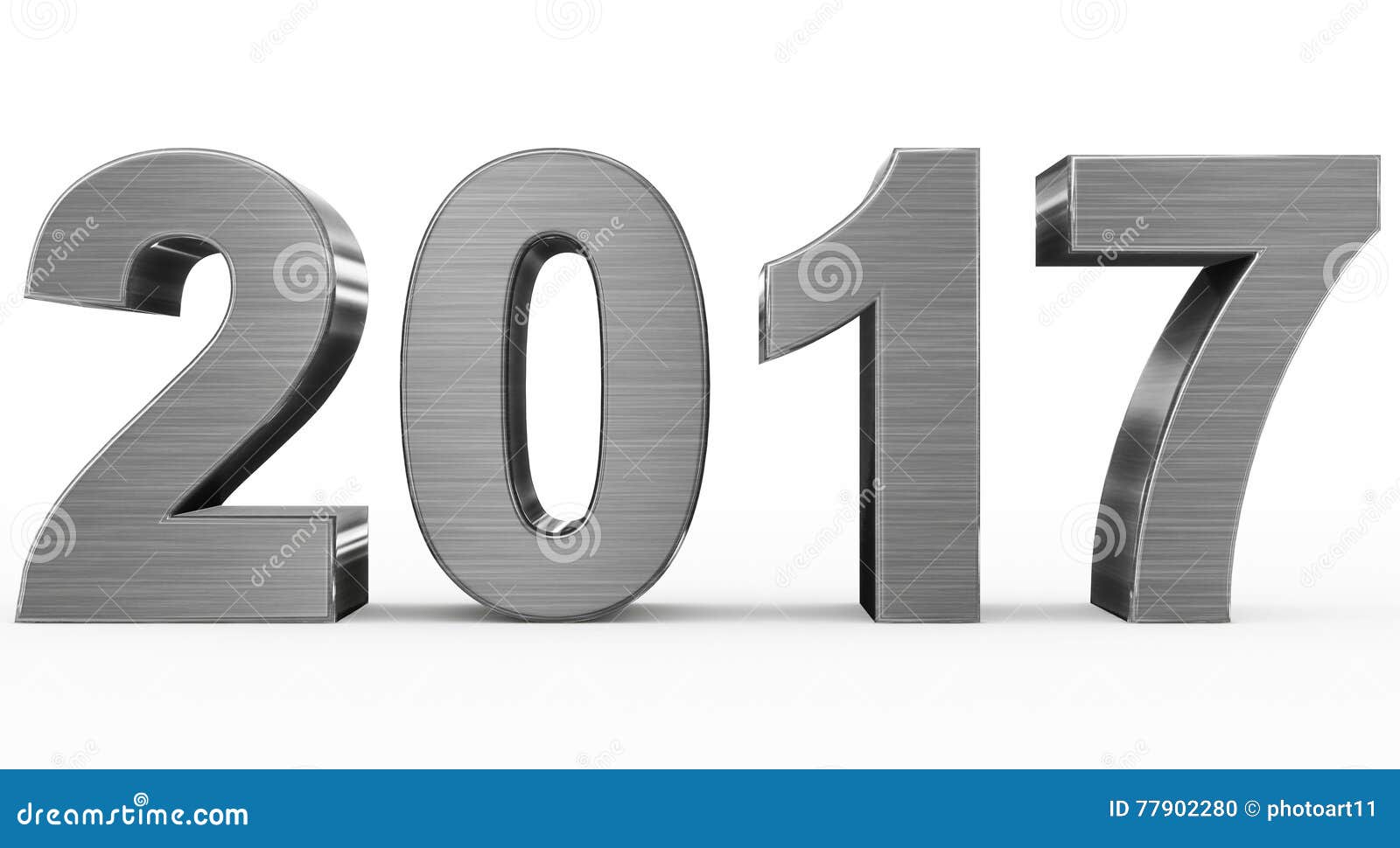 Year 2017 stock illustration. Illustration of silver - 77902280