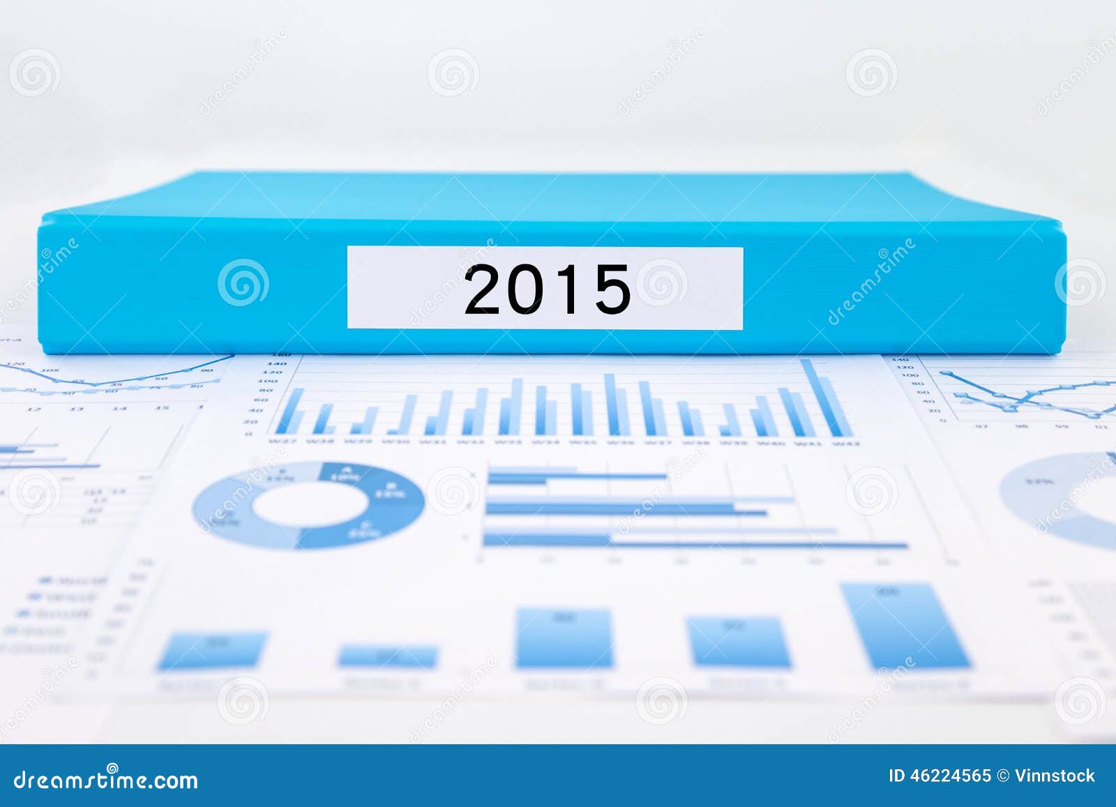 Year Number 2015, Graphs, Charts and Financial Analysis Reports Stock ...
