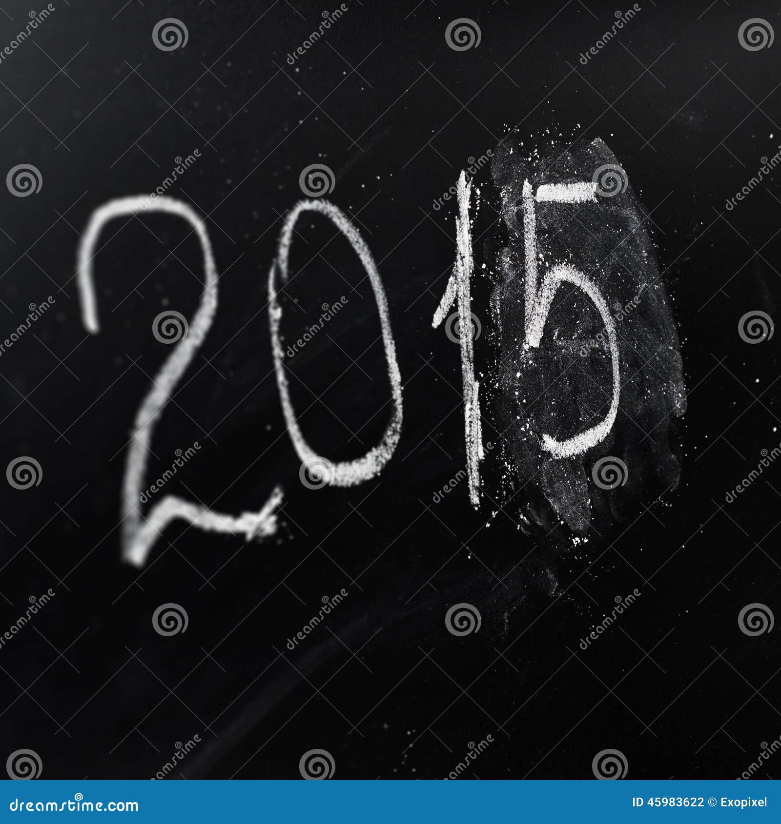 Year Number 2015 Written on the Board Stock Photo - Image of change ...