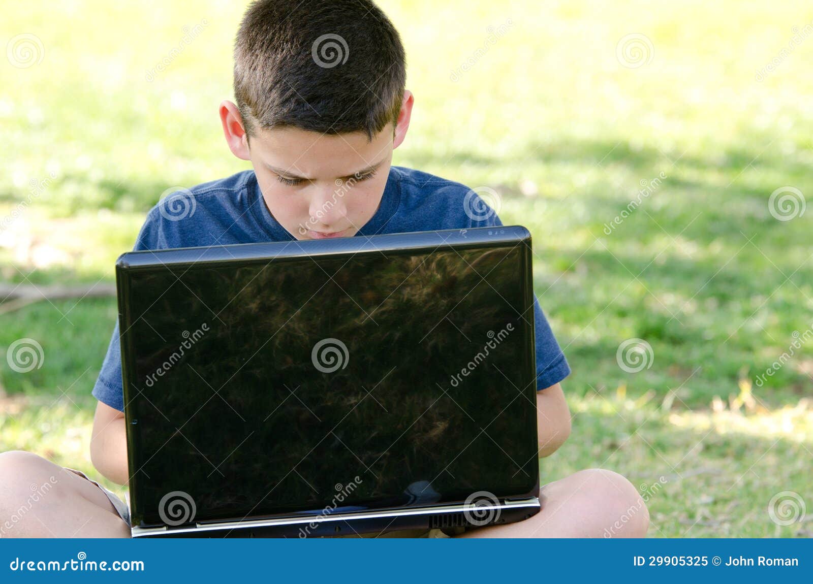Child with computer stock image. Image of holding, video - 29905325