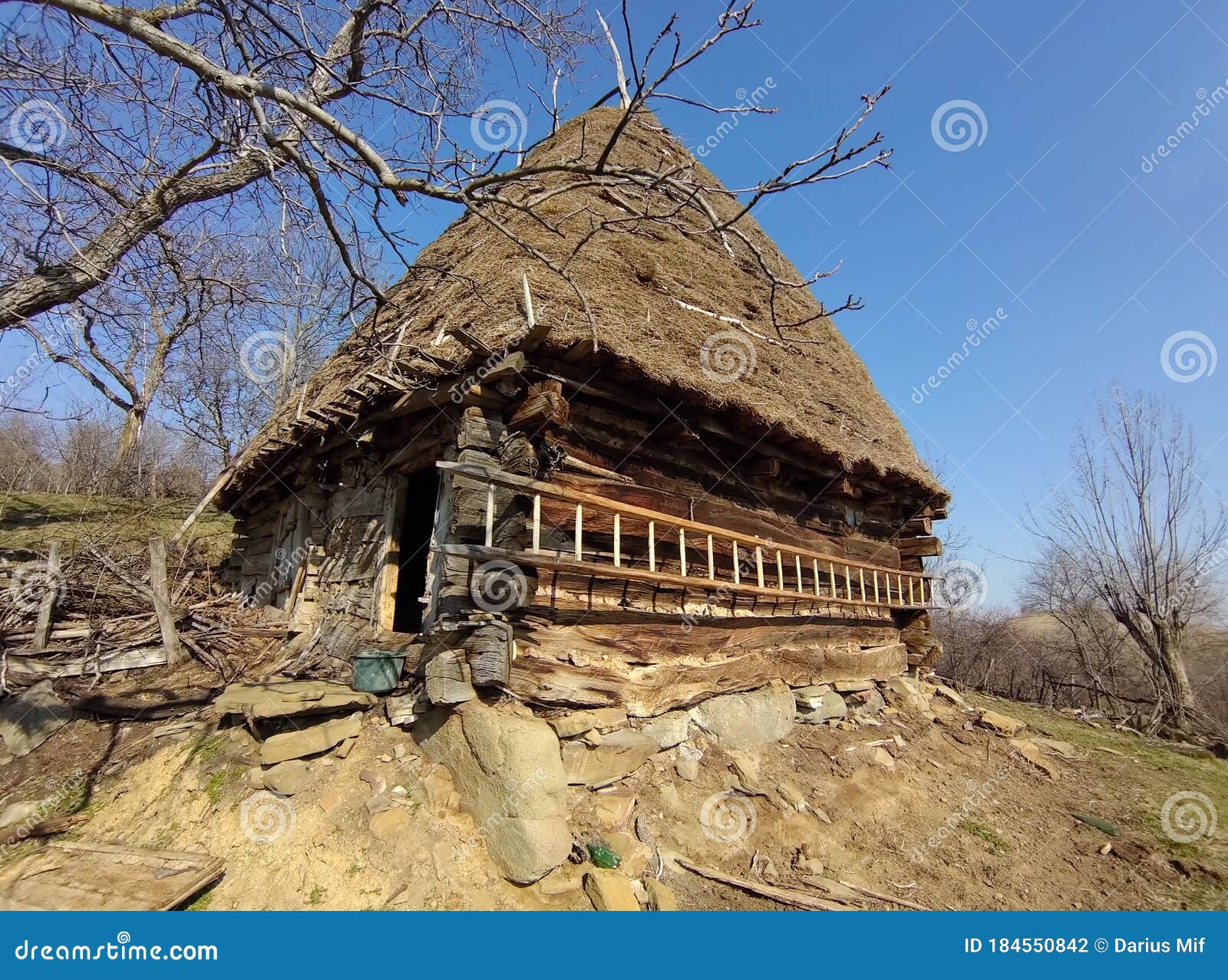 200 year old farm stock photo. Image of building, tree - 184550842