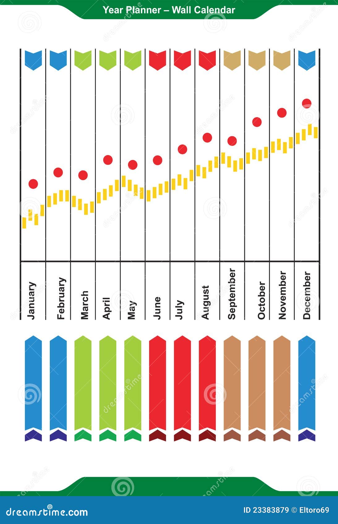 Year Planner stock vector. Illustration of symbol, plan - 23383879