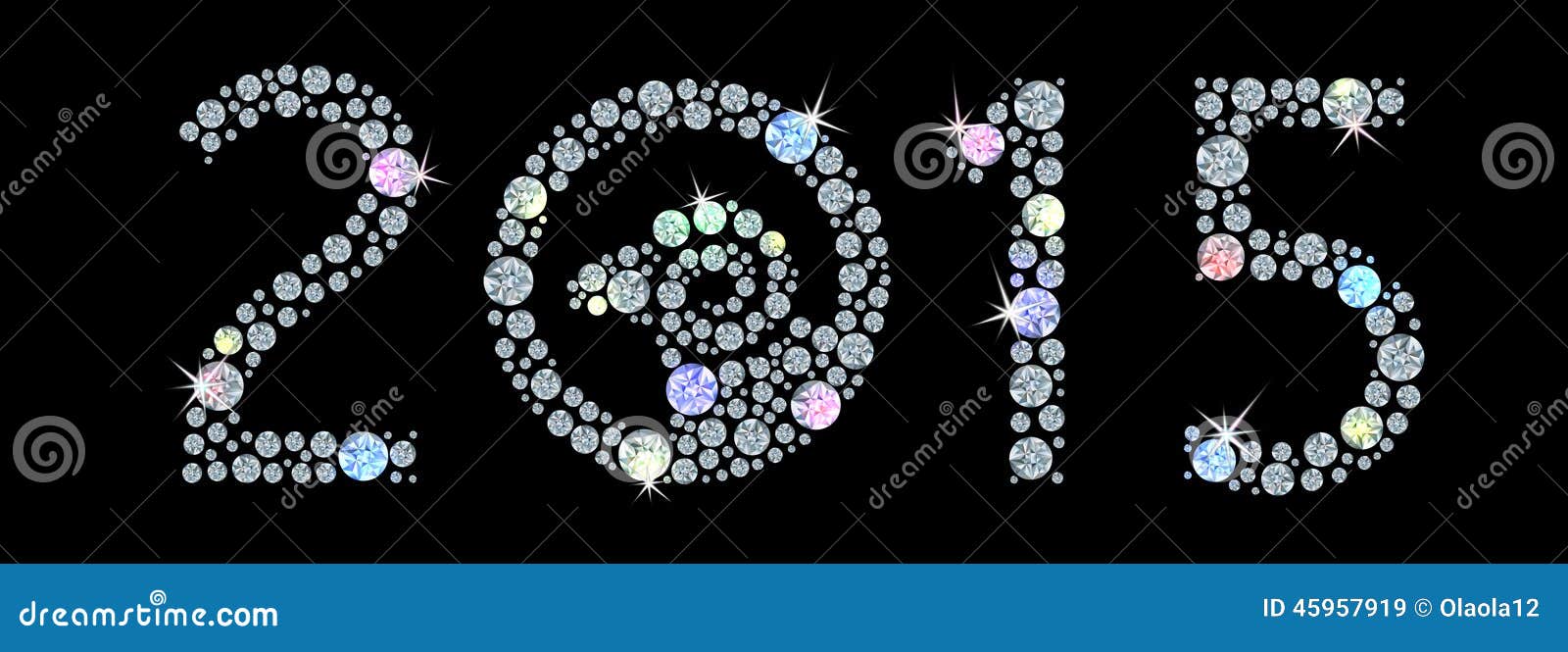 2015 year sign stock illustration. Illustration of brilliant - 45957919