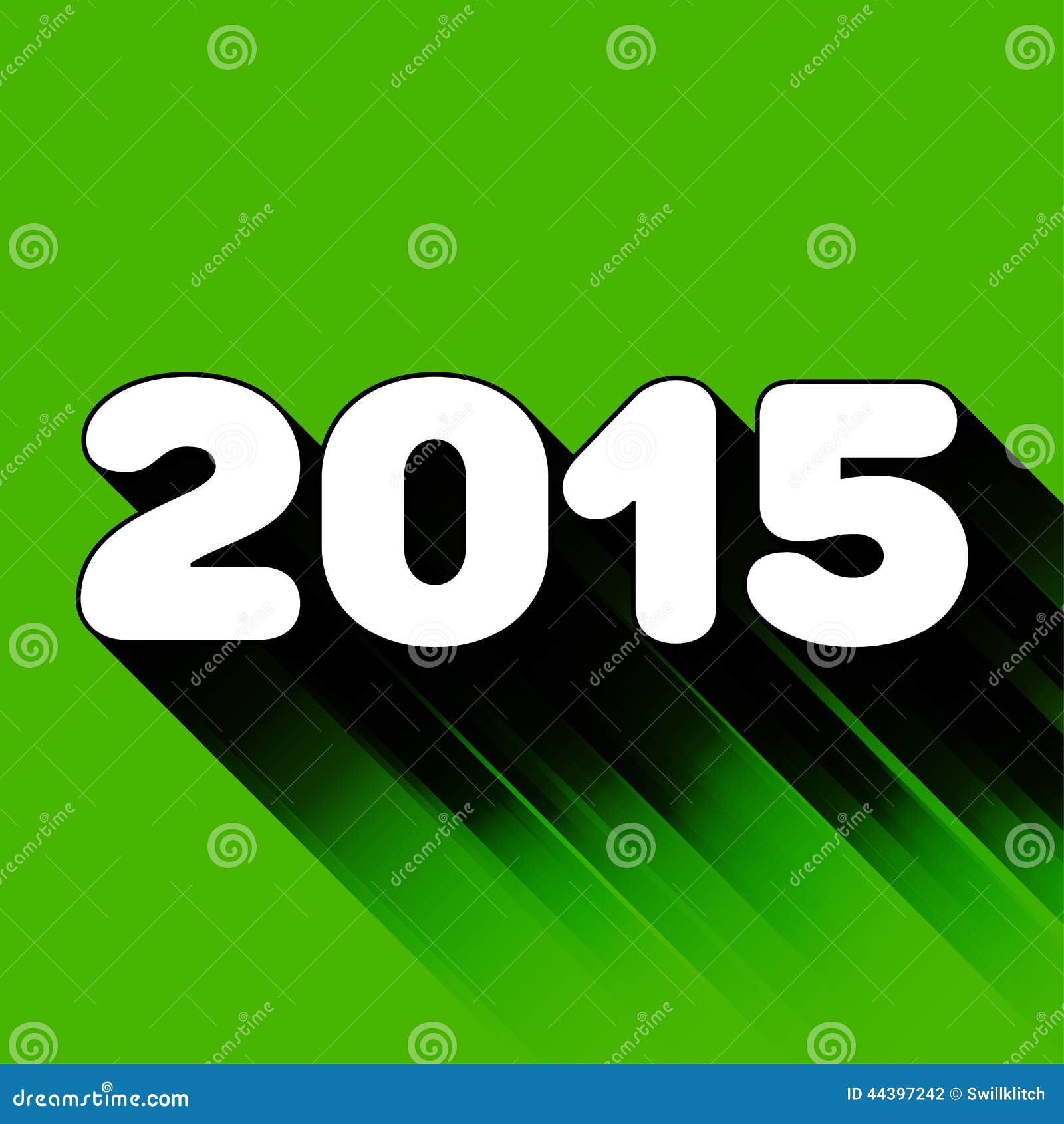 2015 Year Sign with Long Shadow Stock Vector - Illustration of abstract ...