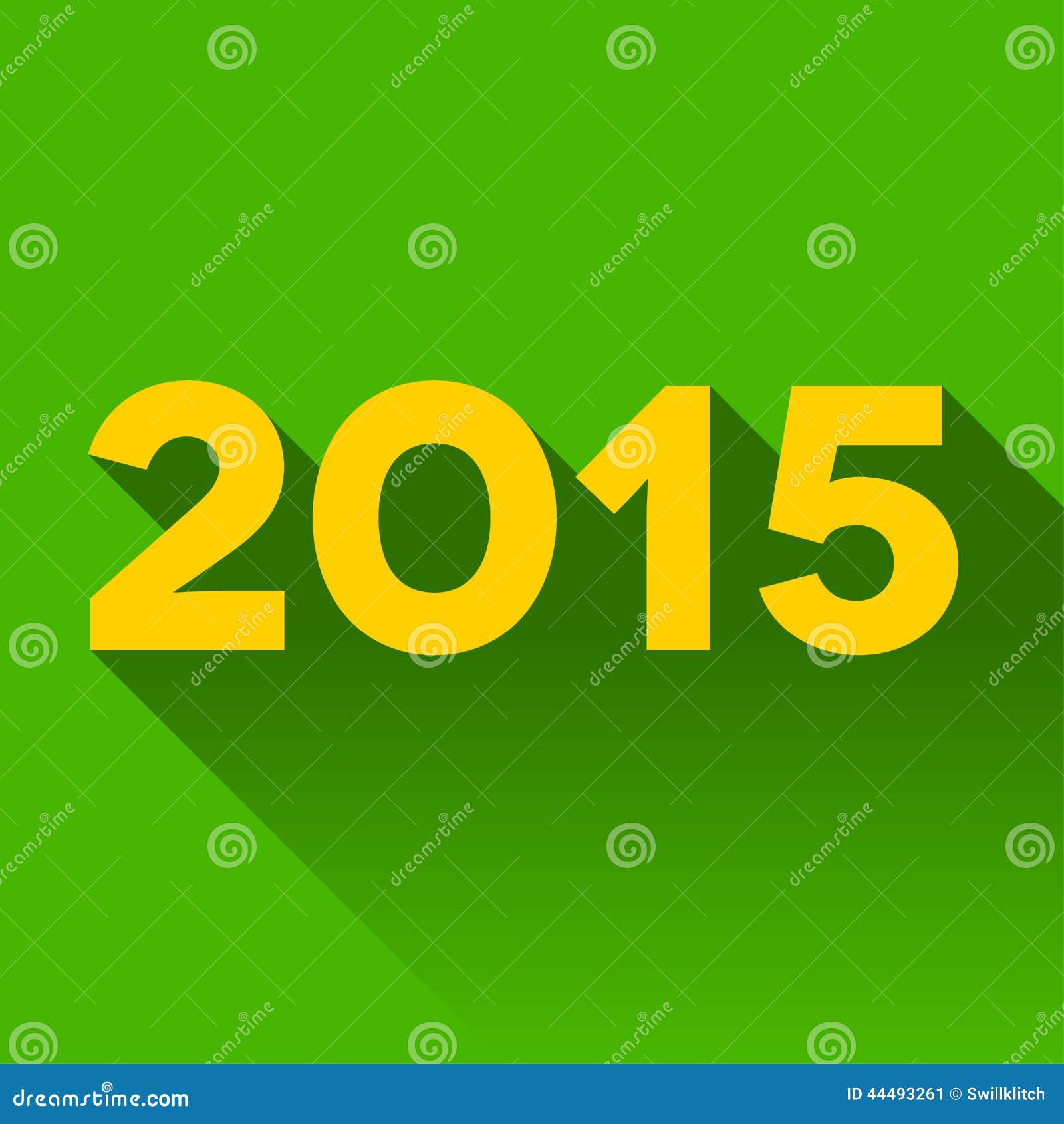 2015 Year Sign with Long Shadow Stock Vector - Illustration of goat ...