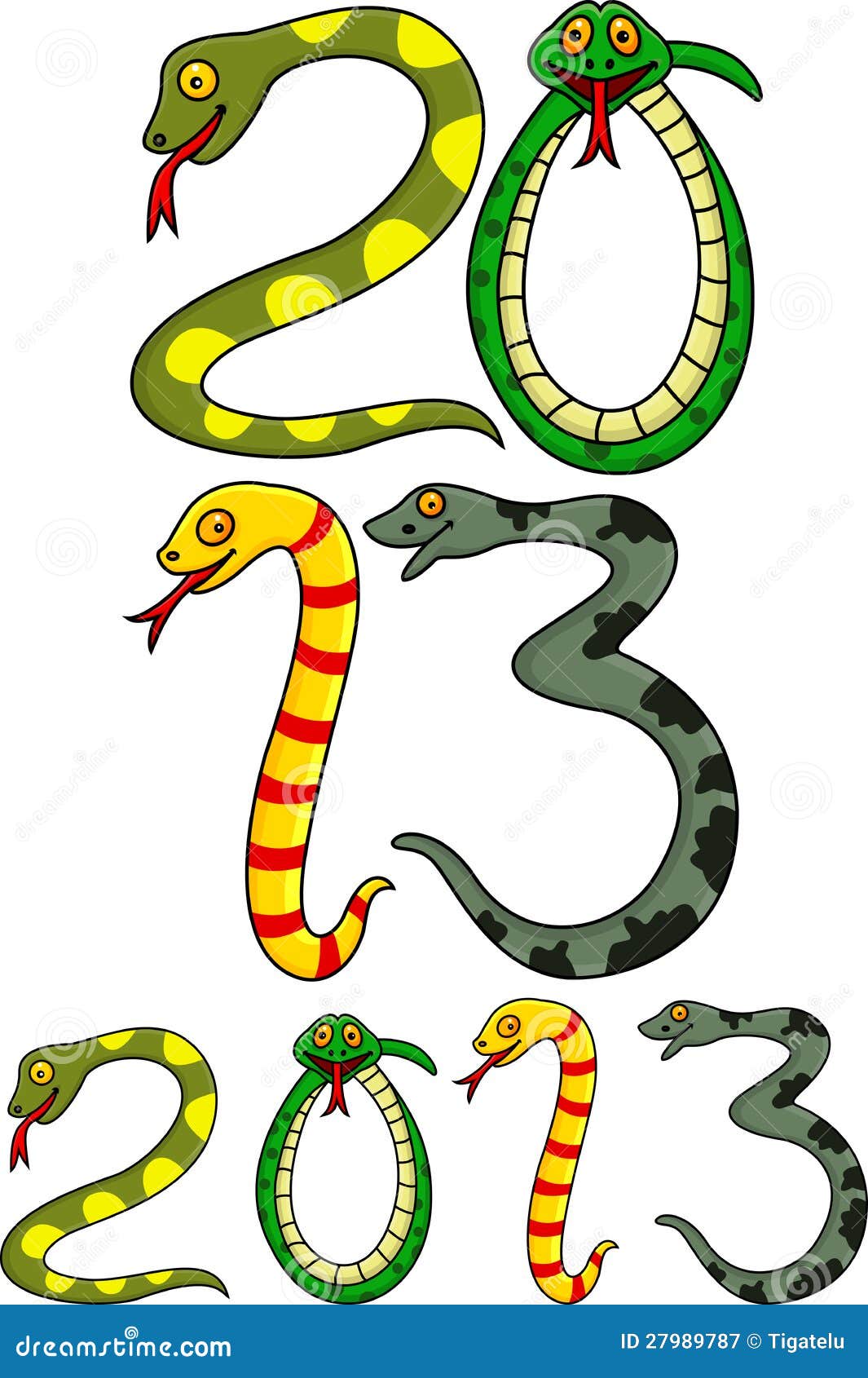 Year of snake stock vector. Illustration of winter, single - 27989787
