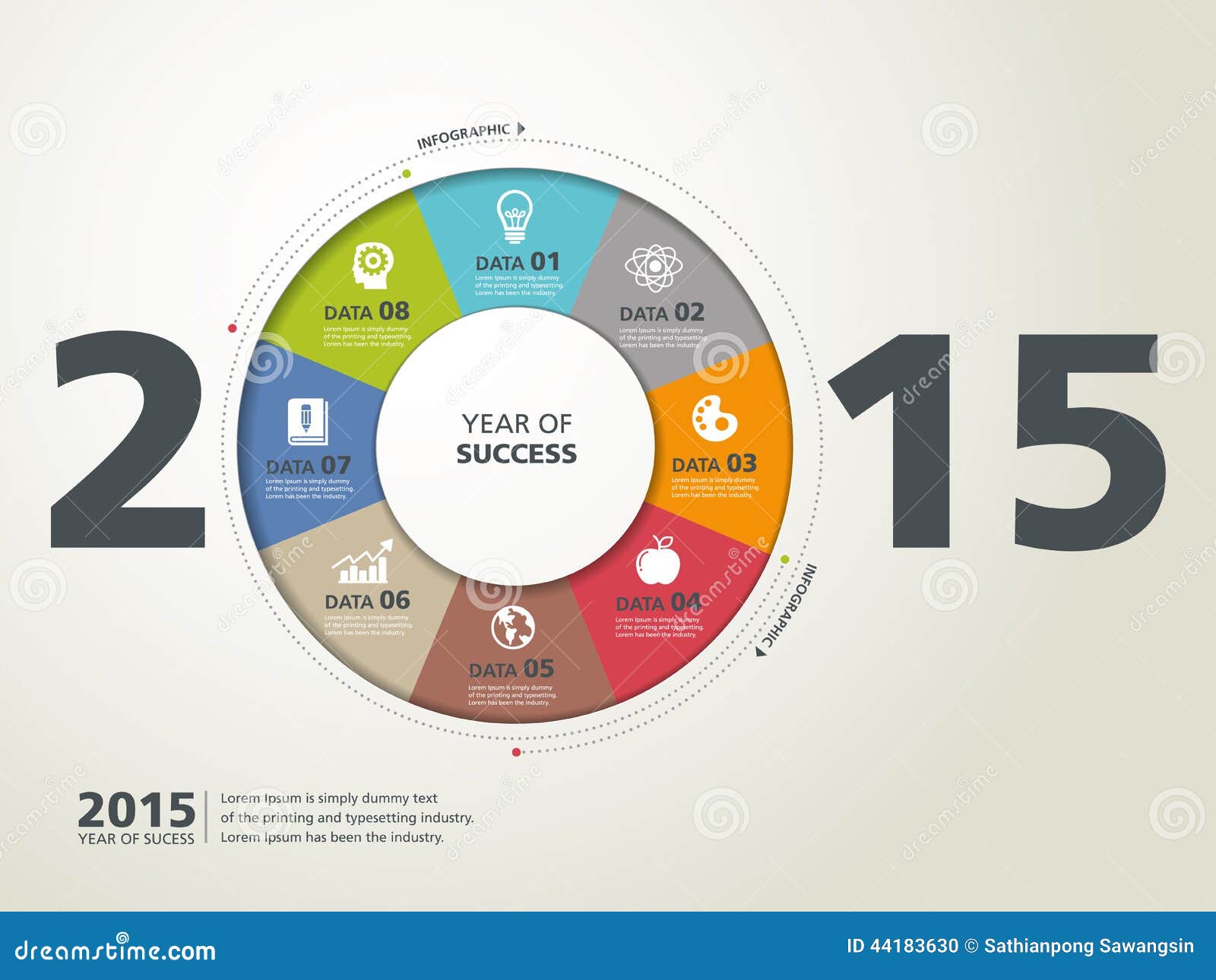 Year of success stock vector. Illustration of management - 44183630