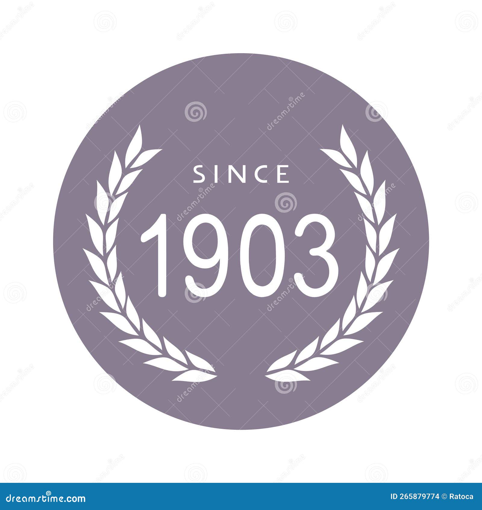 Since 1903 year symbol stock vector. Illustration of graphic - 265879774