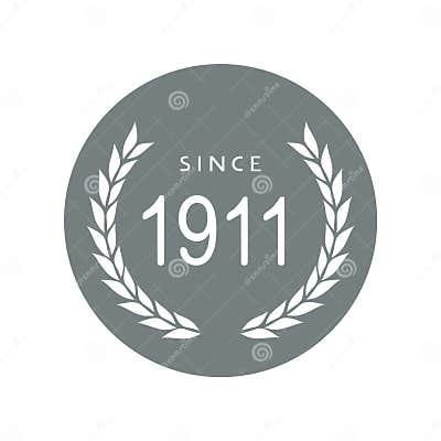 Since 1911 year symbol stock vector. Illustration of anniversary ...