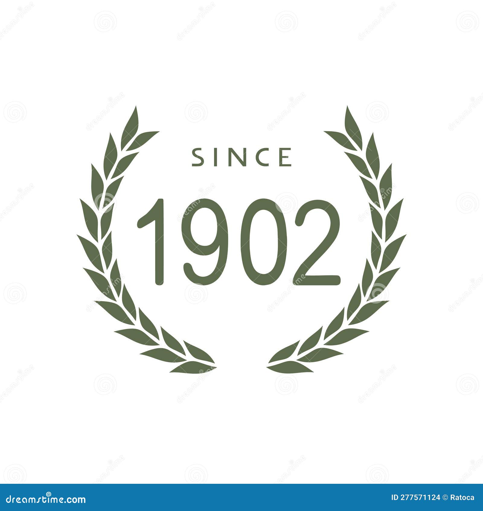 Since 1902 year symbol stock vector. Illustration of corporate - 277571124