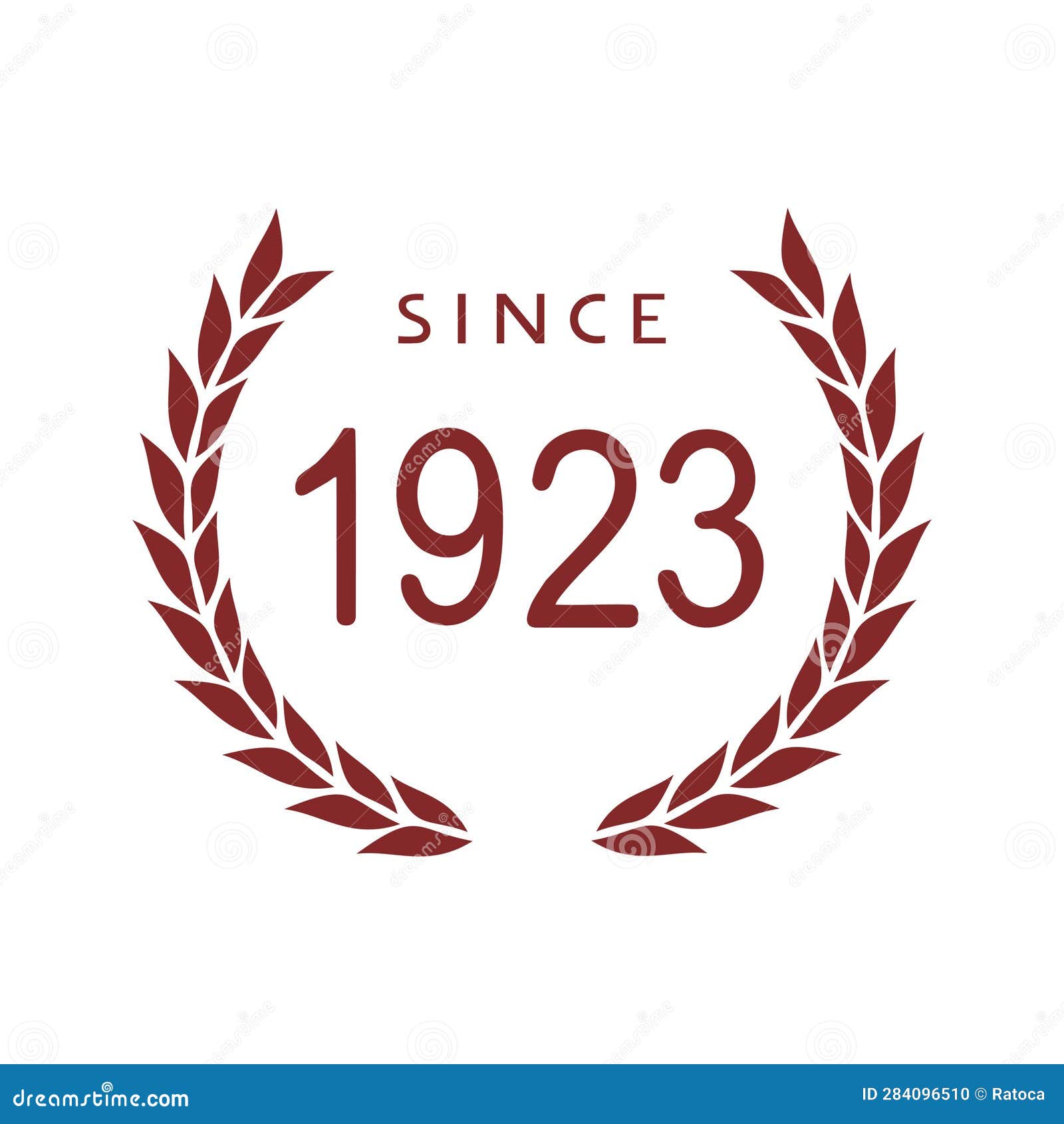 Since 1923 year symbol stock vector. Illustration of year - 284096510