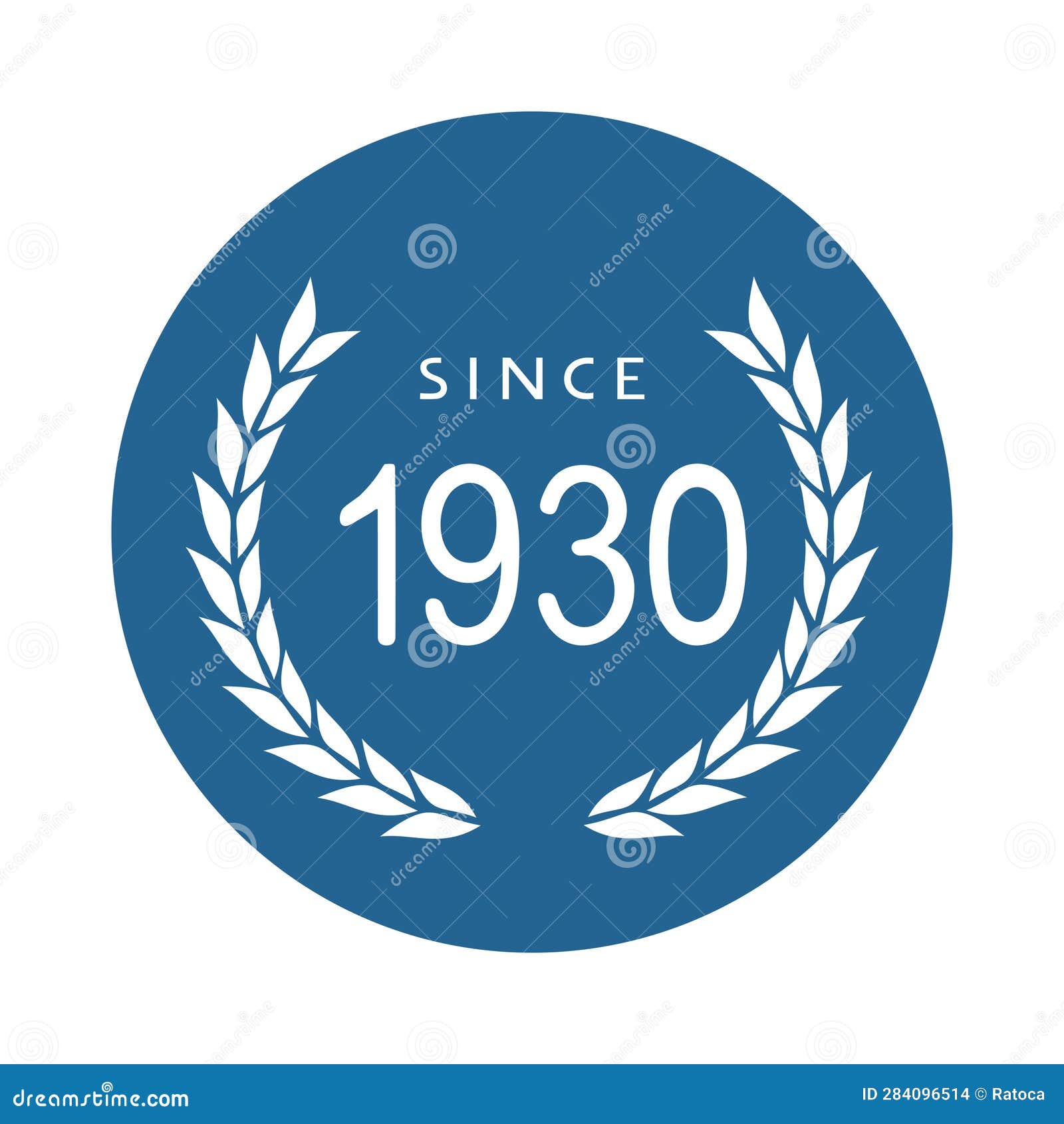 Since 1930 year symbol stock vector. Illustration of decoration - 284096514