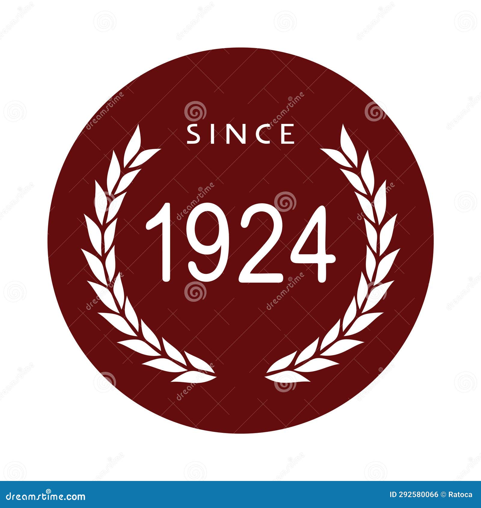 Since 1924 year symbol stock vector. Illustration of year - 292580066