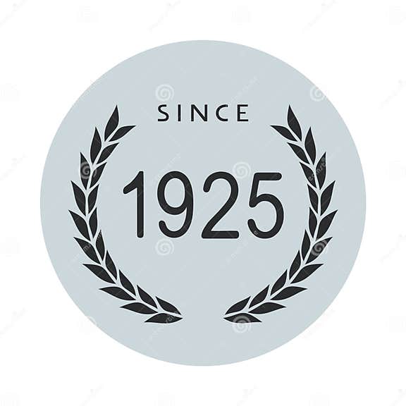 Since 1925 year symbol stock vector. Illustration of 1925 - 292580074