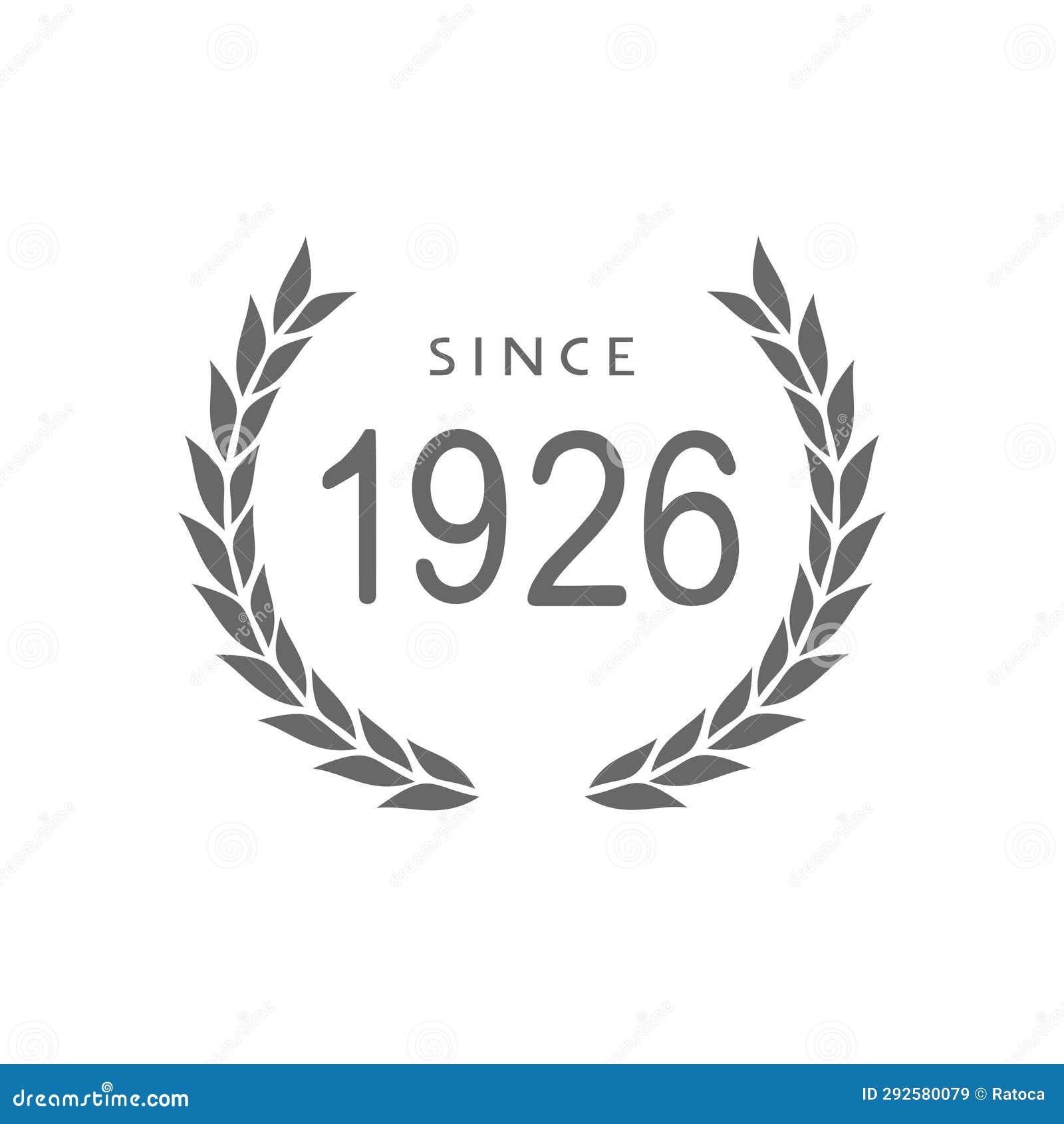 Since 1926 year symbol stock vector. Illustration of golden - 292580079