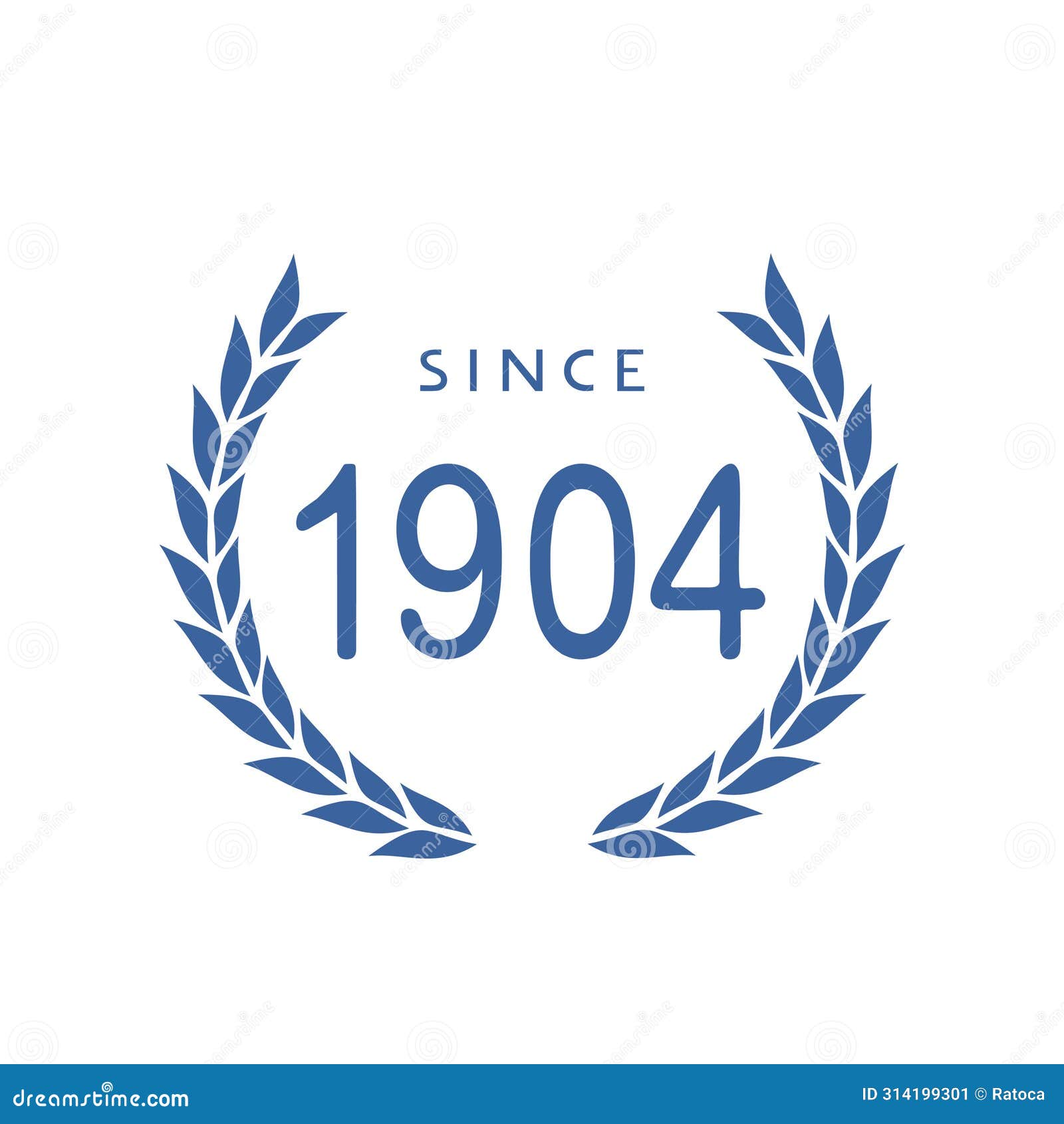 Since 1904 year symbol stock vector. Illustration of design - 314199301