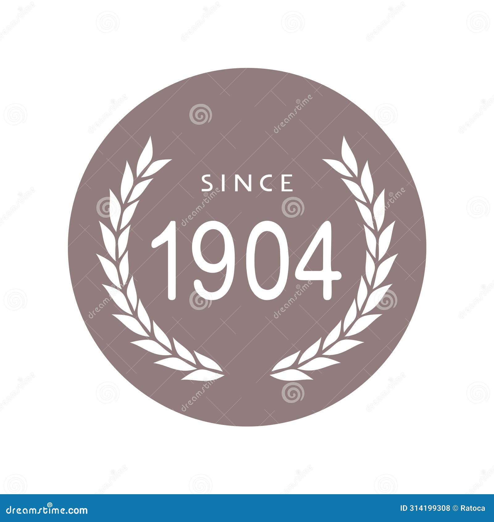 Since 1904 year symbol stock vector. Illustration of elegance - 314199308