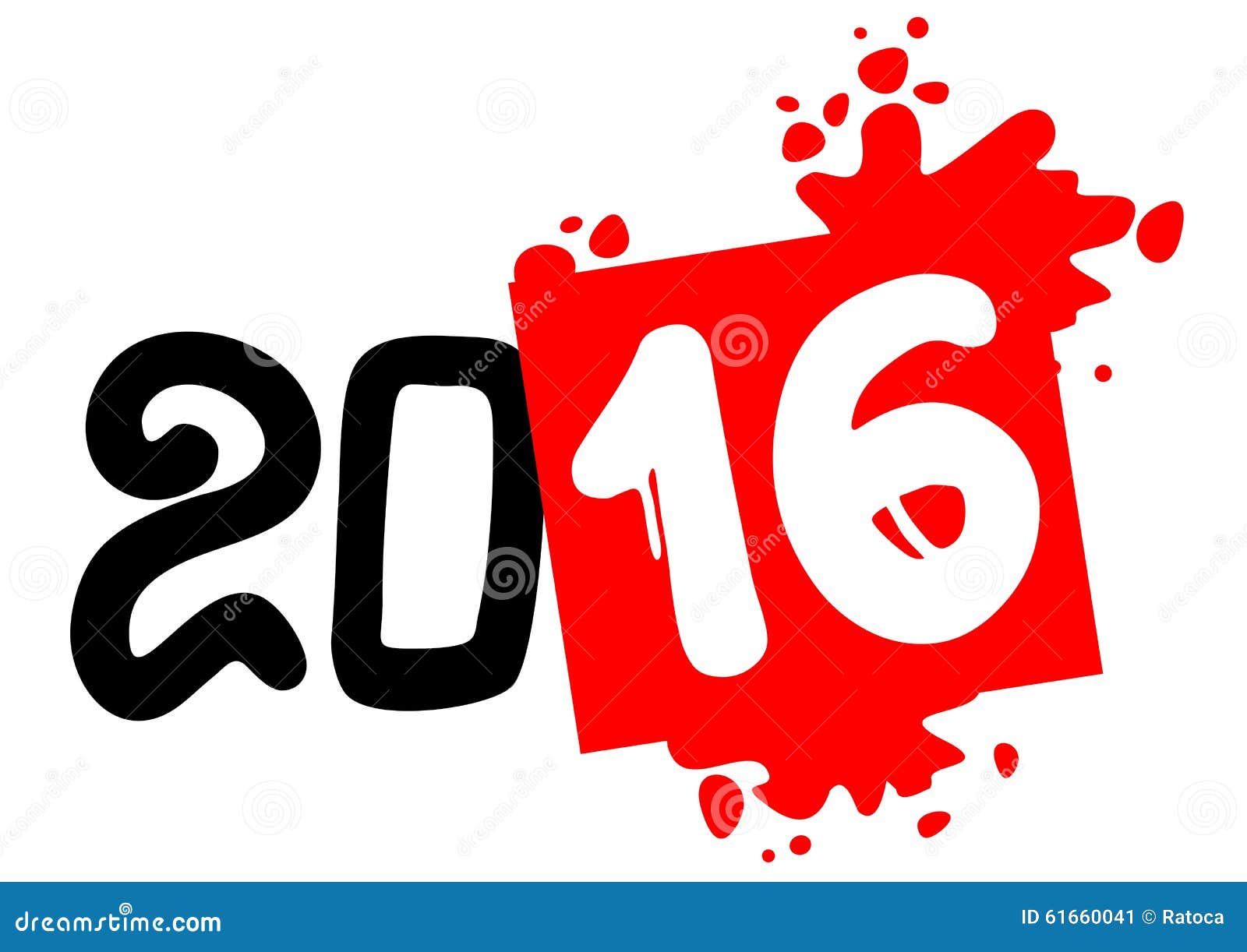 2016 year symbol stock vector. Illustration of creative - 61660041