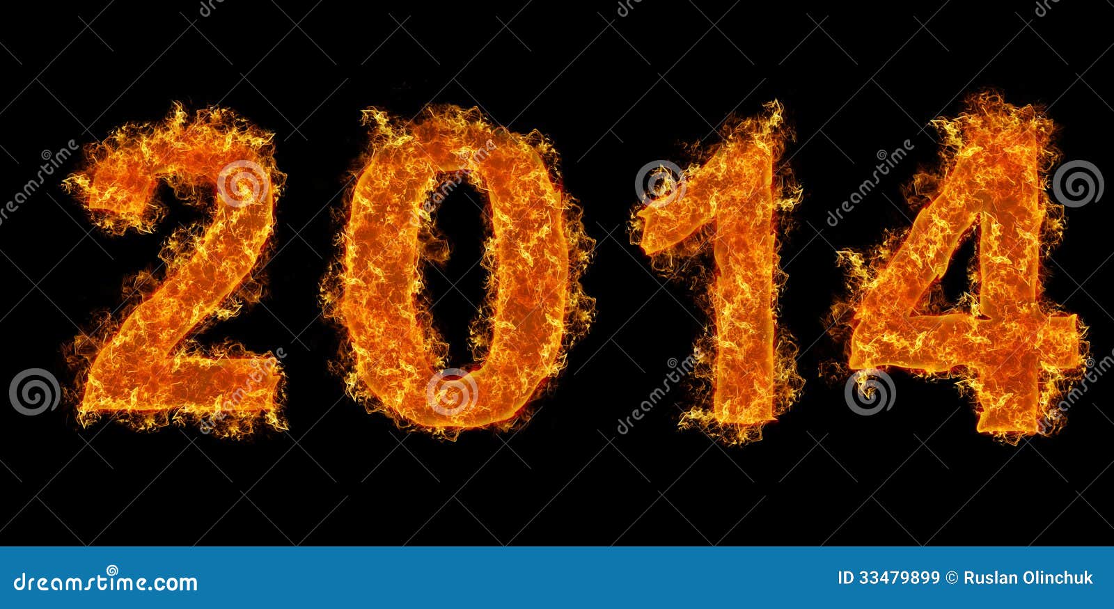 Year 2014 text on fire stock illustration. Illustration of alphabet ...