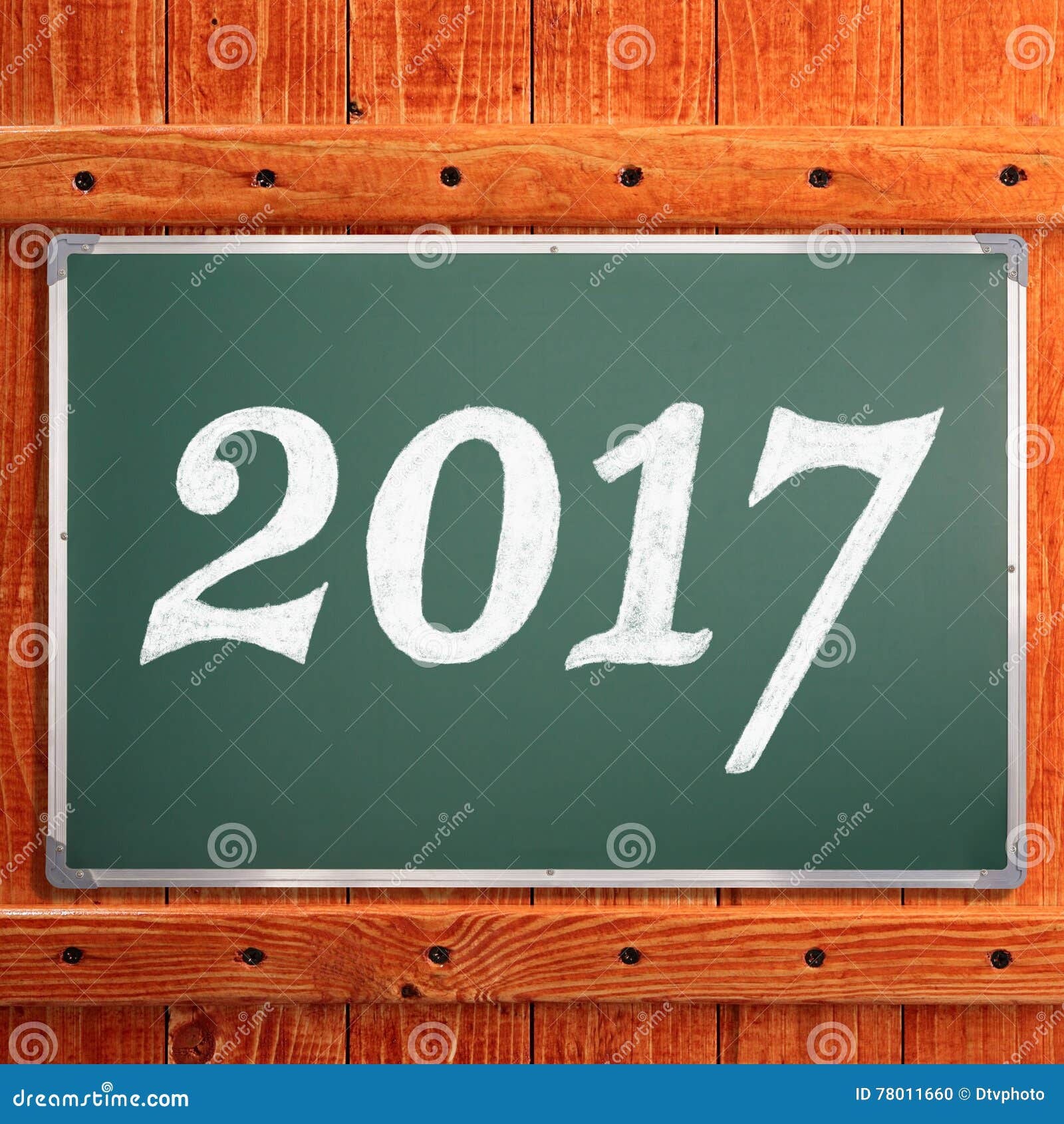 2017 Year title stock photo. Image of chalk, inscription - 78011660