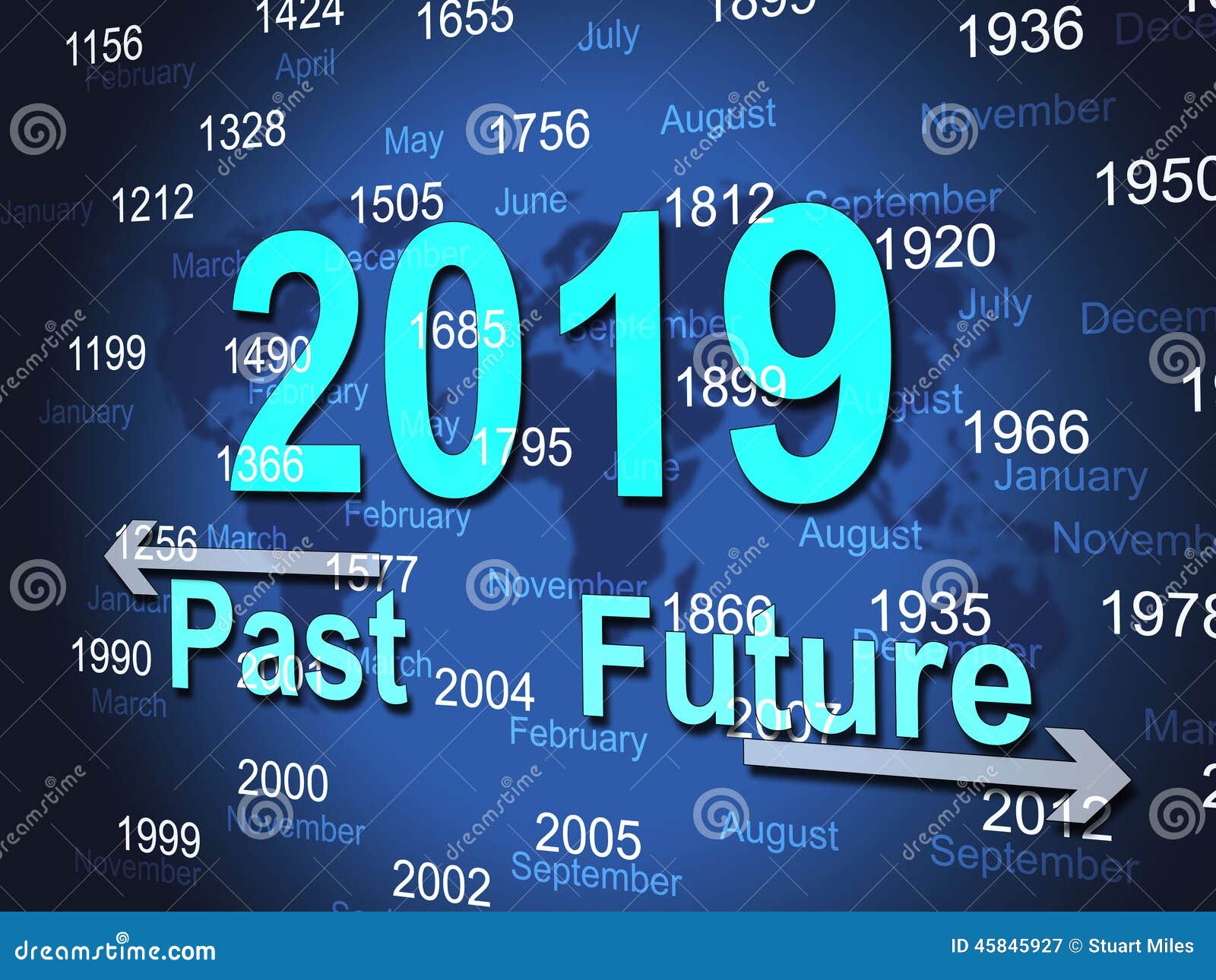 Year Twenty Nineteen Means Partying Celebrate and Plan Stock ...