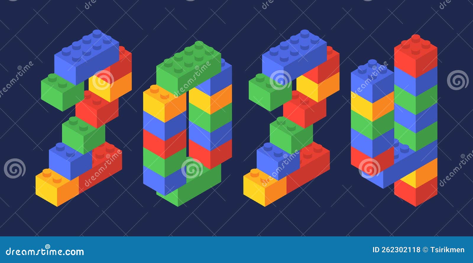 Year Two Thousand Twenty Four. Numbers from Constructor Stock Vector ...