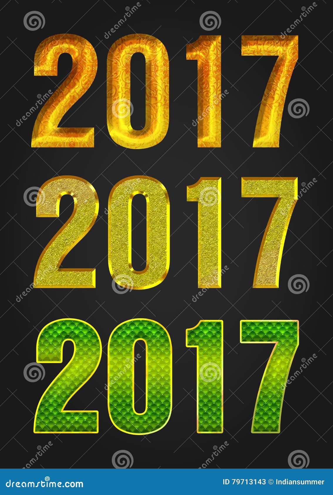 2017 Year Vector Typography Stock Vector - Illustration of graphics ...