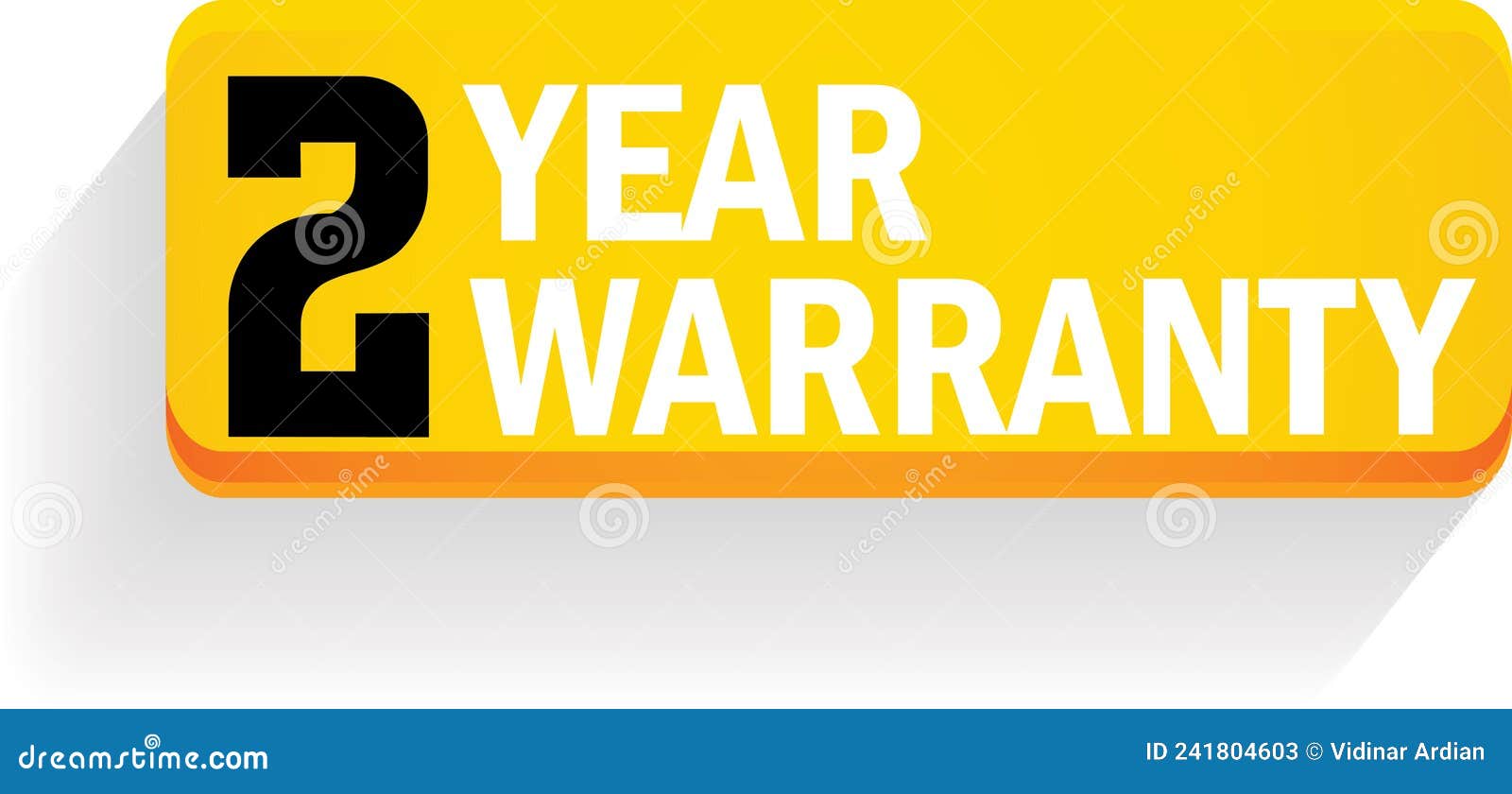 2 Year Warranty Logo Icon Vector Template Design Illustration Stock ...